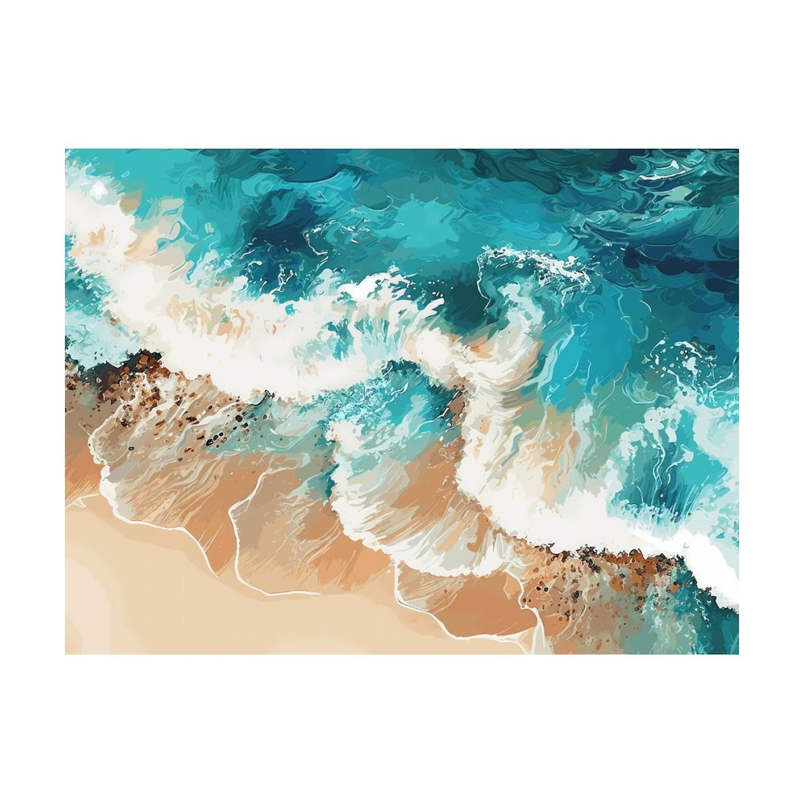 Diamond Art Kits for Adults, Ocean Wave CrashDiamond Painting Kits for ...