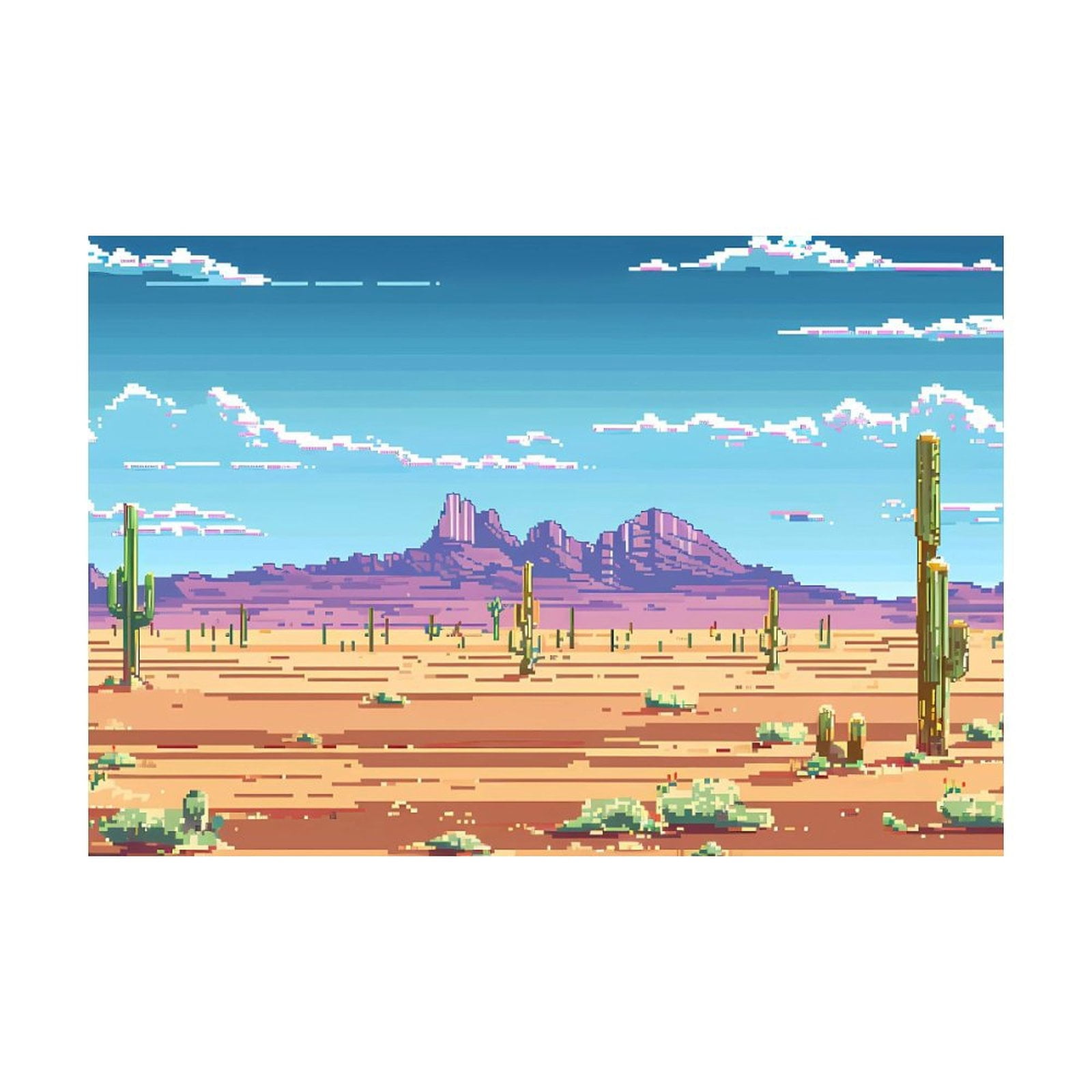 Diamond Art Kits for Adults, Pixel Desert Landscape Frameless Diamond ...