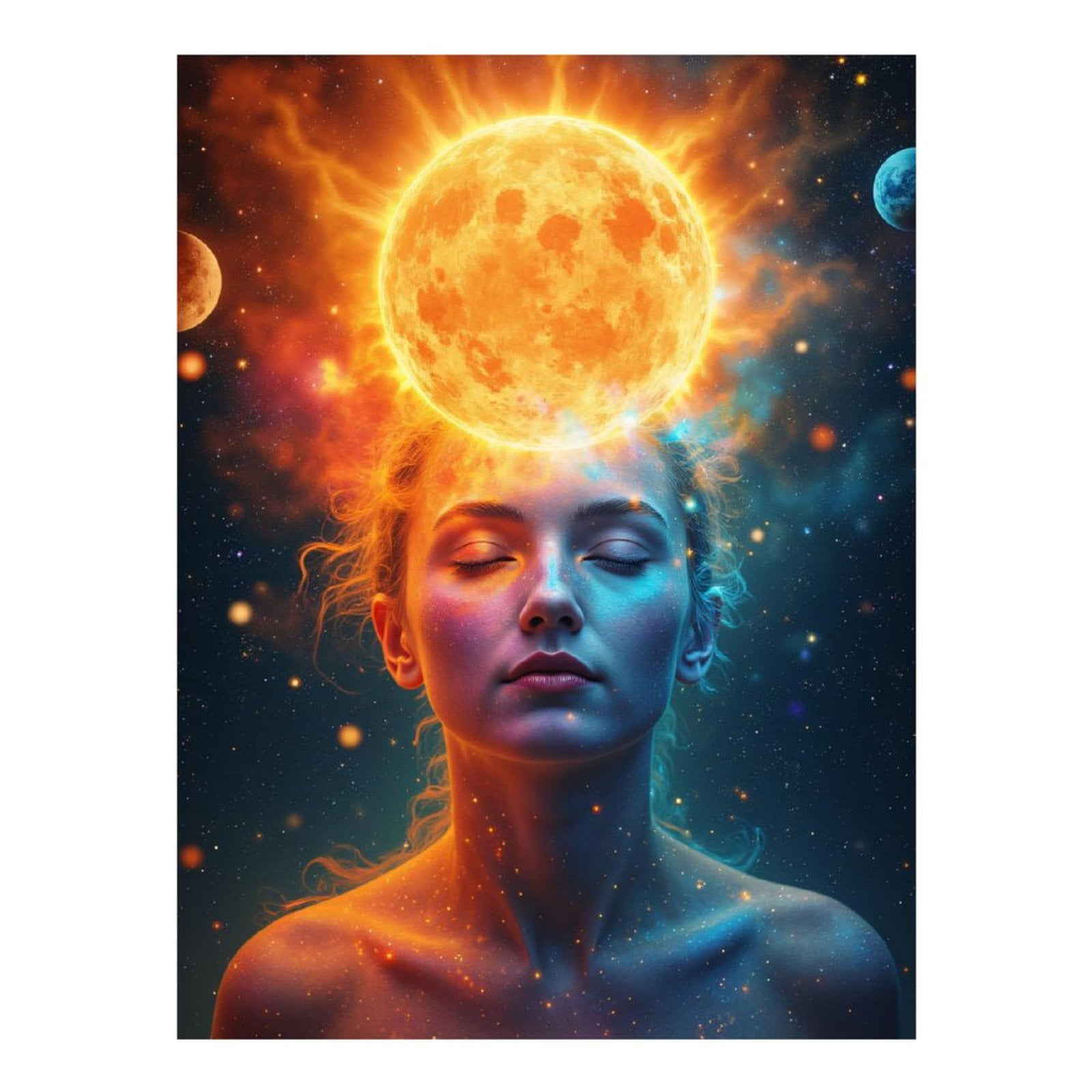 Diamond Art Kits for Adults - Portrait Cosmic Meditation Energy 5d ...