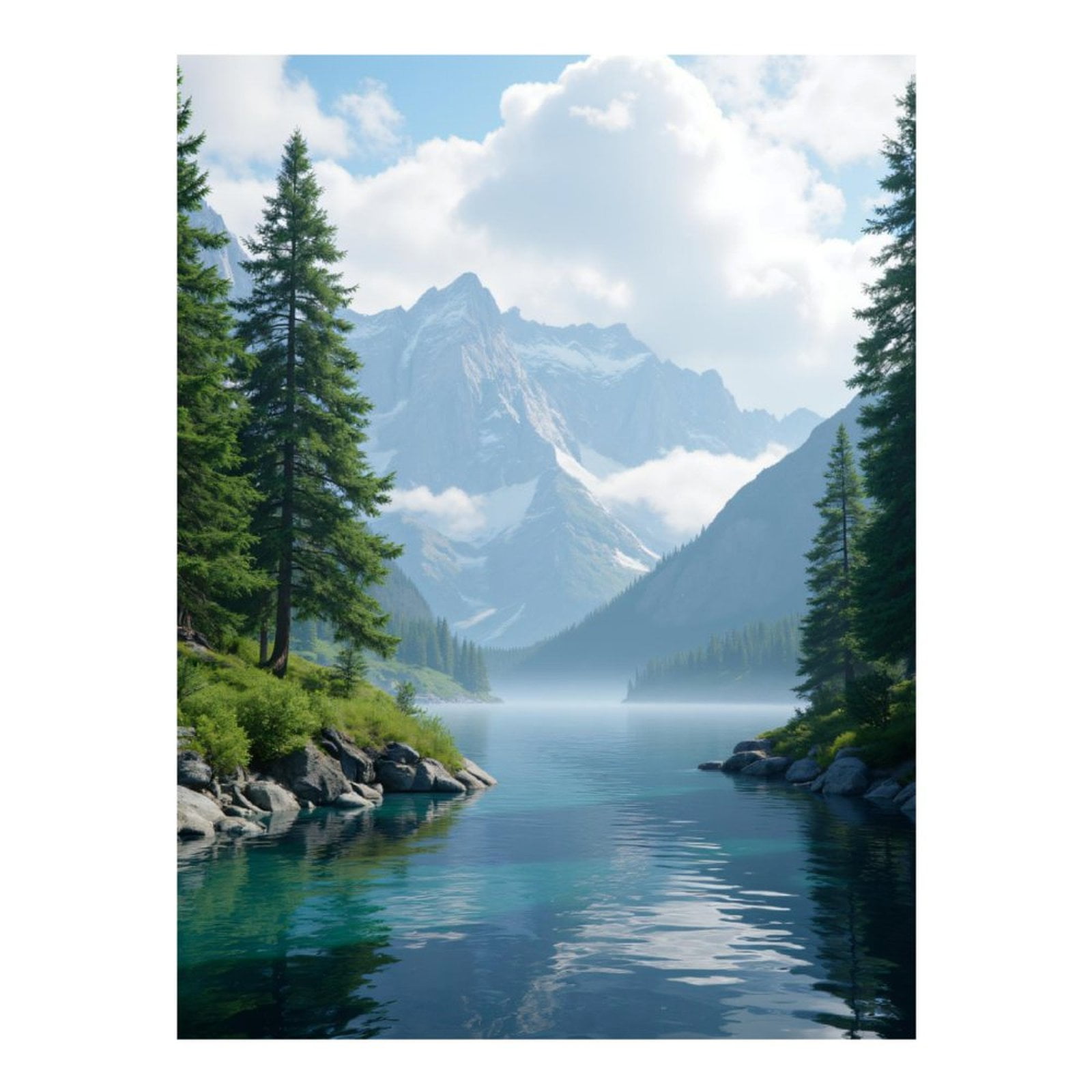 Diamond Art Kits for Adults, Pristine Lake Mountain Scenery 5D Diamond Painting Kits for Adults ...
