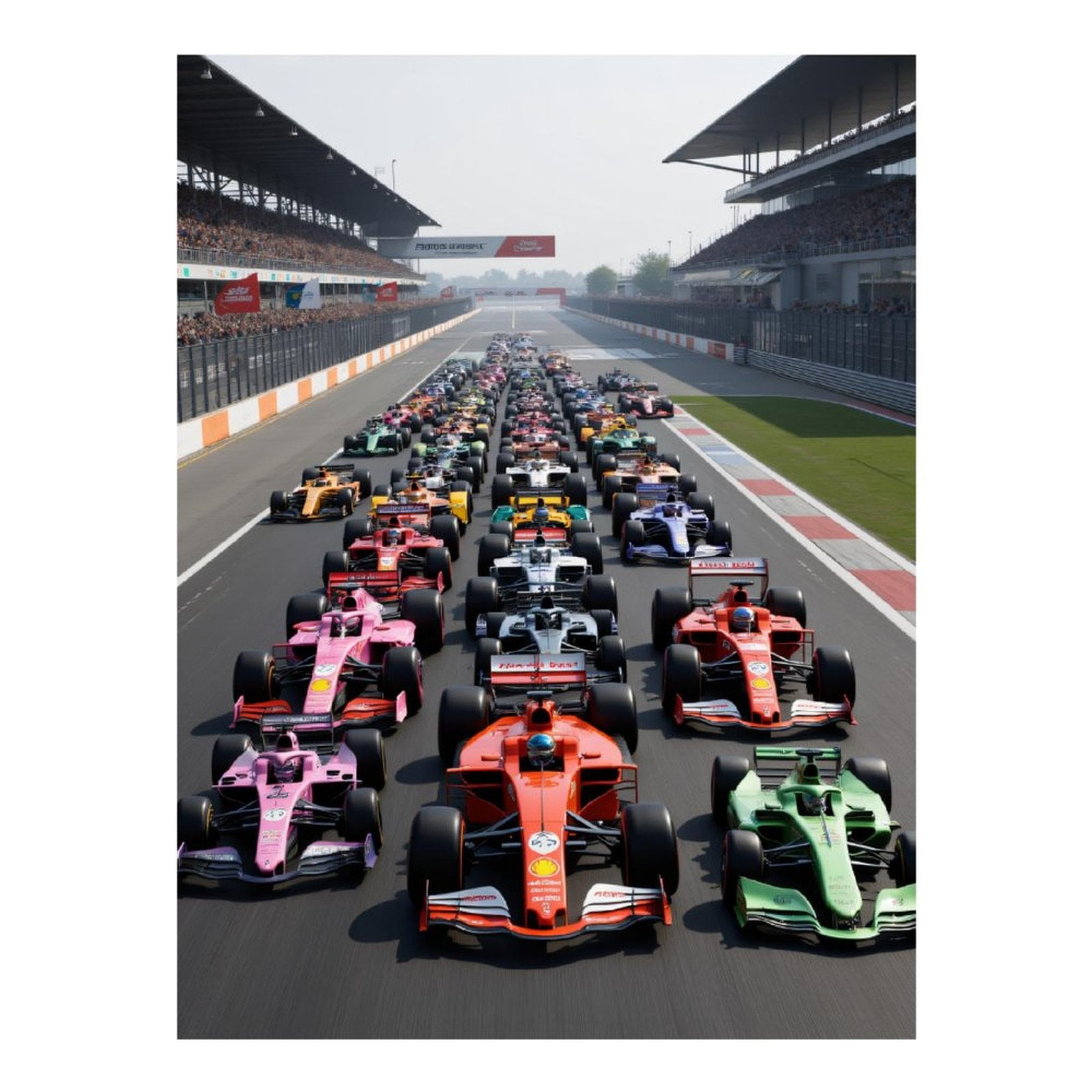 Diamond Art Kits for Adults, Race Cars Grand Prix Track Competition 5D ...