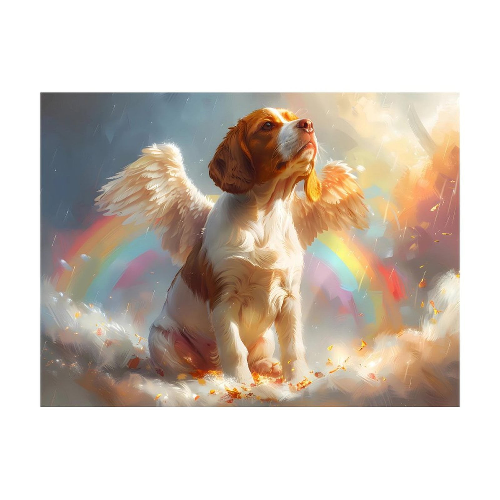 Diamond Art Kits for Adults - Rainbow English Cocker Spaniel DIY ...
