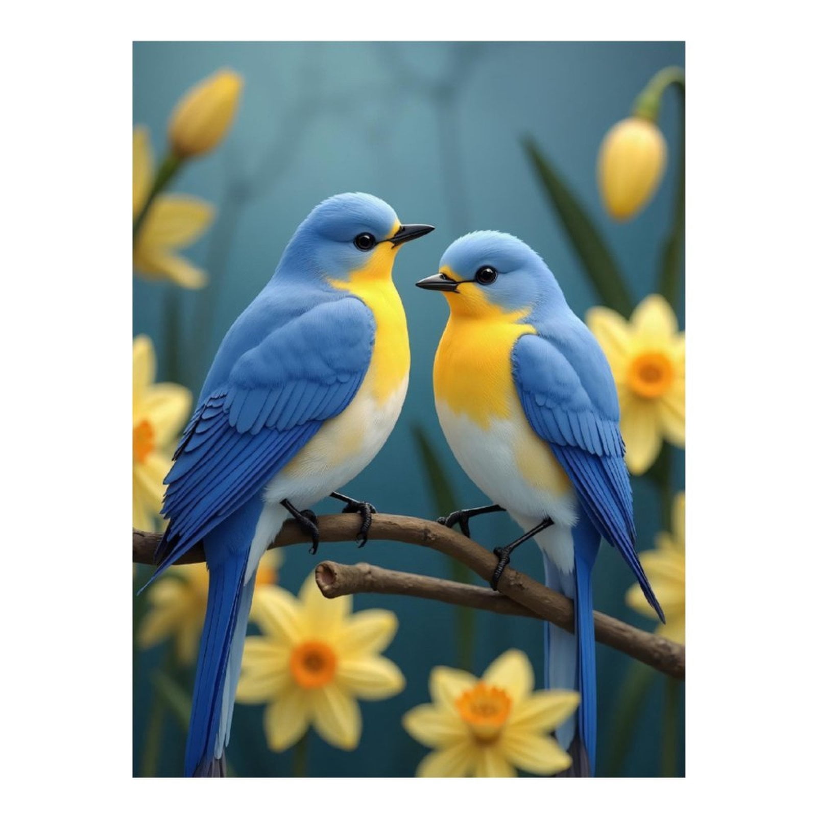 Diamond Art Kits for Adults - Realistic Couple Bird Print No.17 5D ...