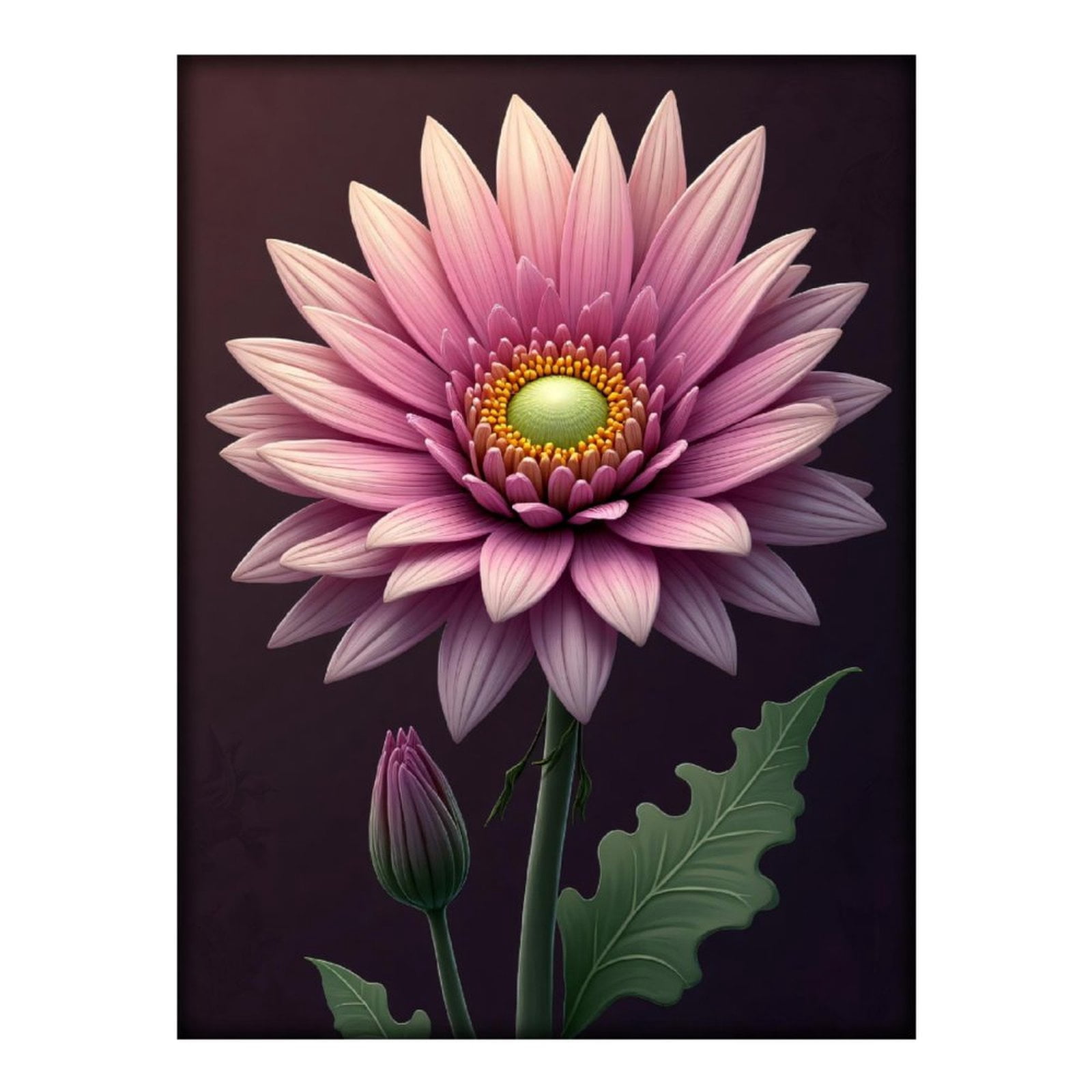 Diamond Art Kits for Adults - Realistic Dahlia Flower Print No.7 5D ...