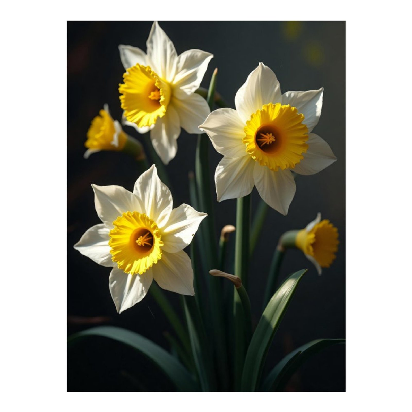 Diamond Art Kits for Adults - Realistic Modern Daffodil Print No.13 5D ...