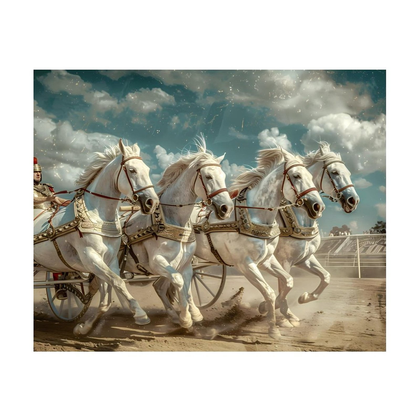 Diamond Art Kits for Adults - Roman Chariot Horse Race DIY Diamond ...