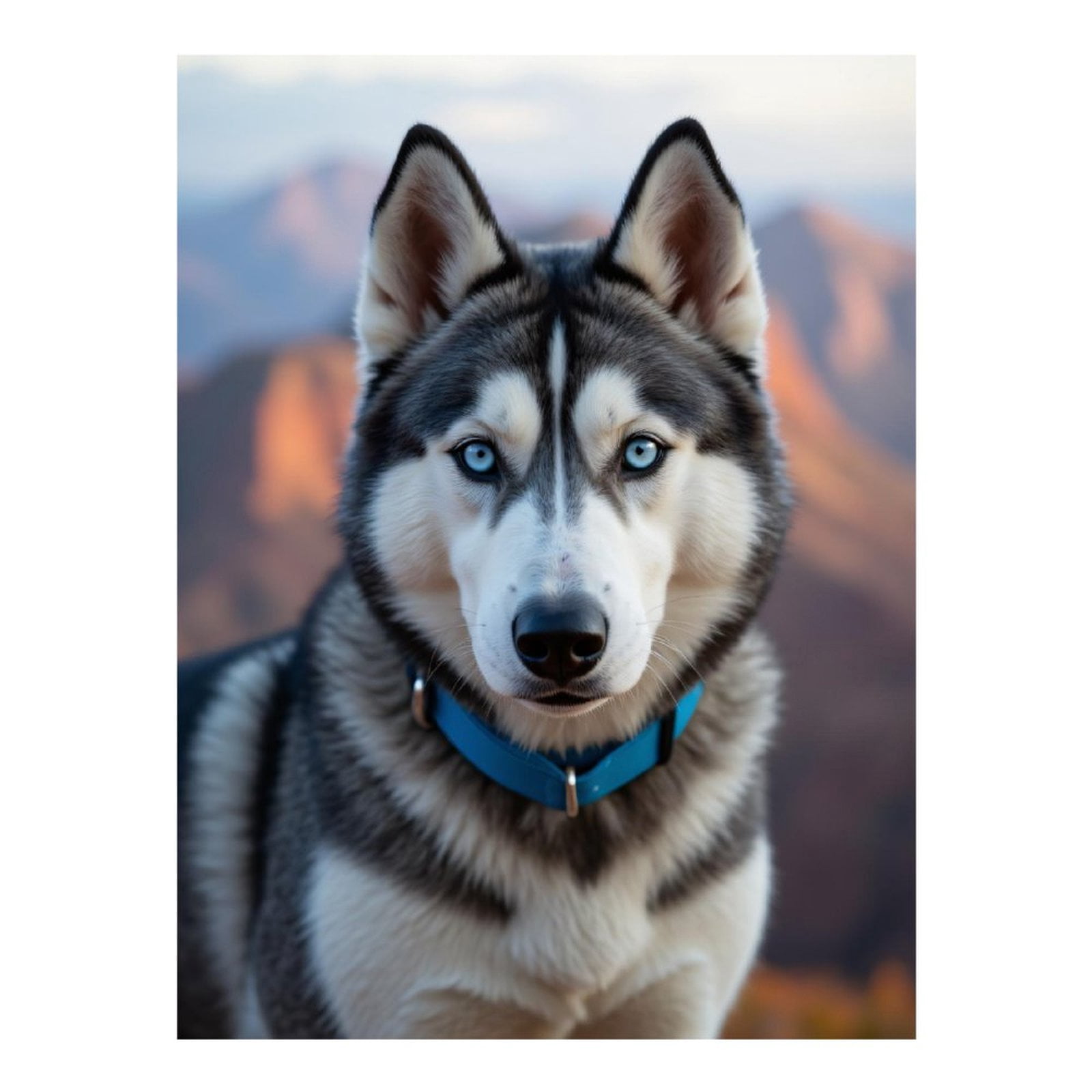Diamond Art Kits for Adults, Siberian Husky Mountain View 5D Diamond ...