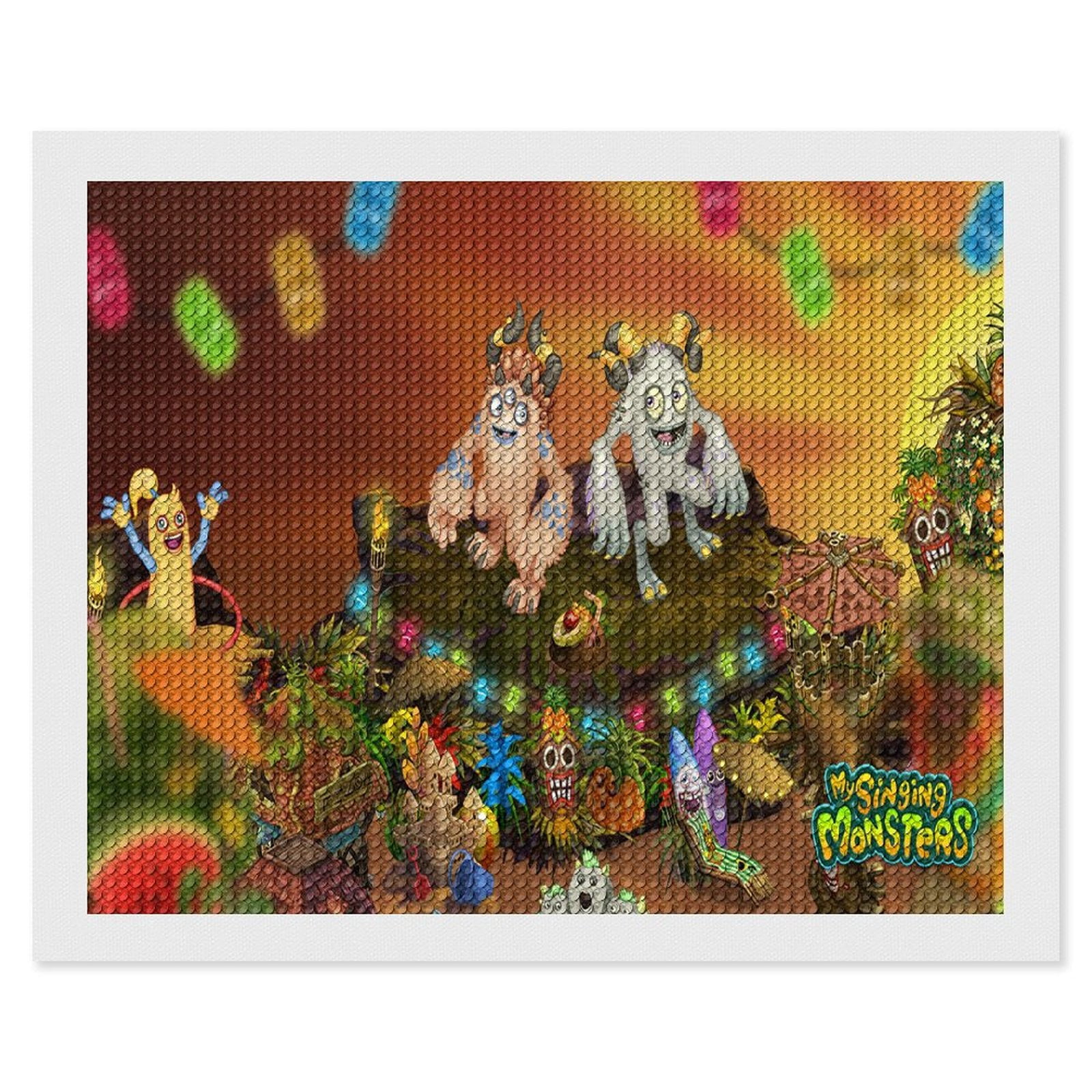 Diamond Art Kits for Adults - My Singing Monsters Full Drill Diamond ...