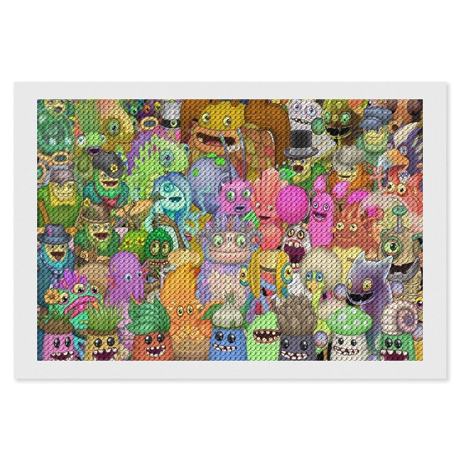 Diamond Art Kits for Adults - My Singing Monsters Full Drill Diamond ...