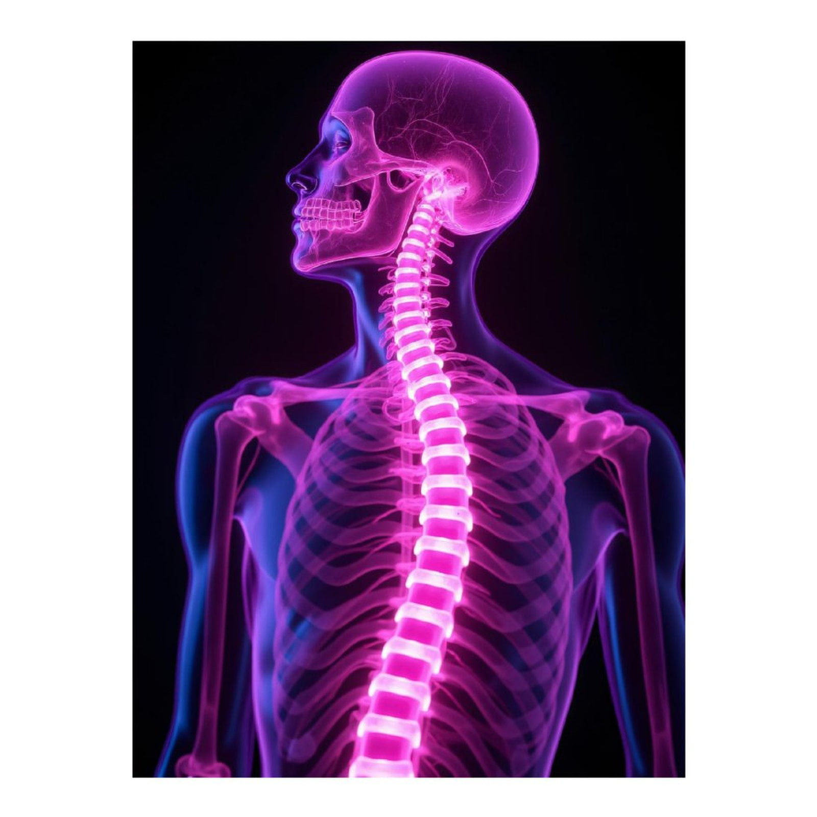 Diamond Art Kits for Adults - Skeleton Spine Anatomy Xray Glow 5d ...