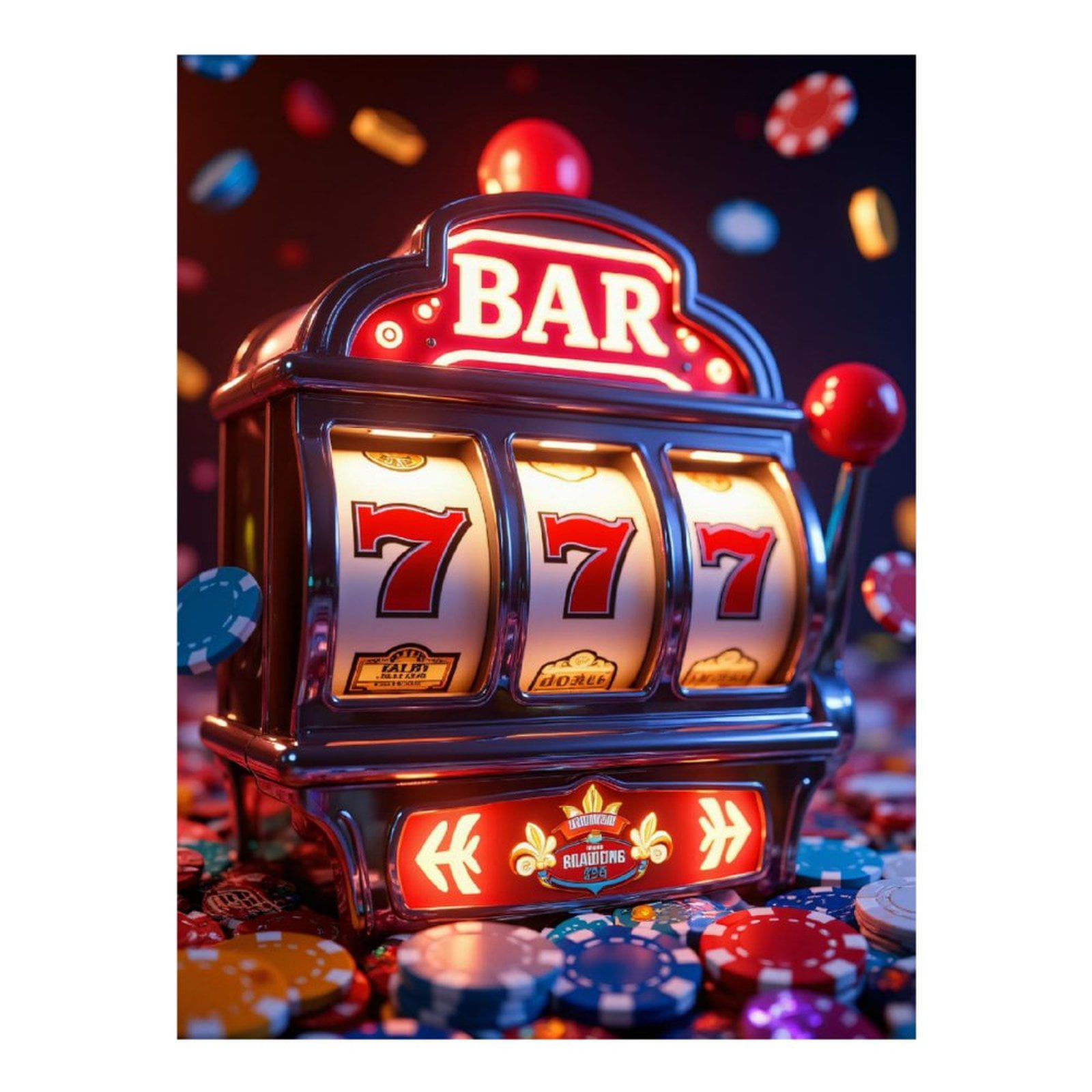 Diamond Art Kits for Adults, Slot Machine Jackpot Casino 777 5D Diamond ...