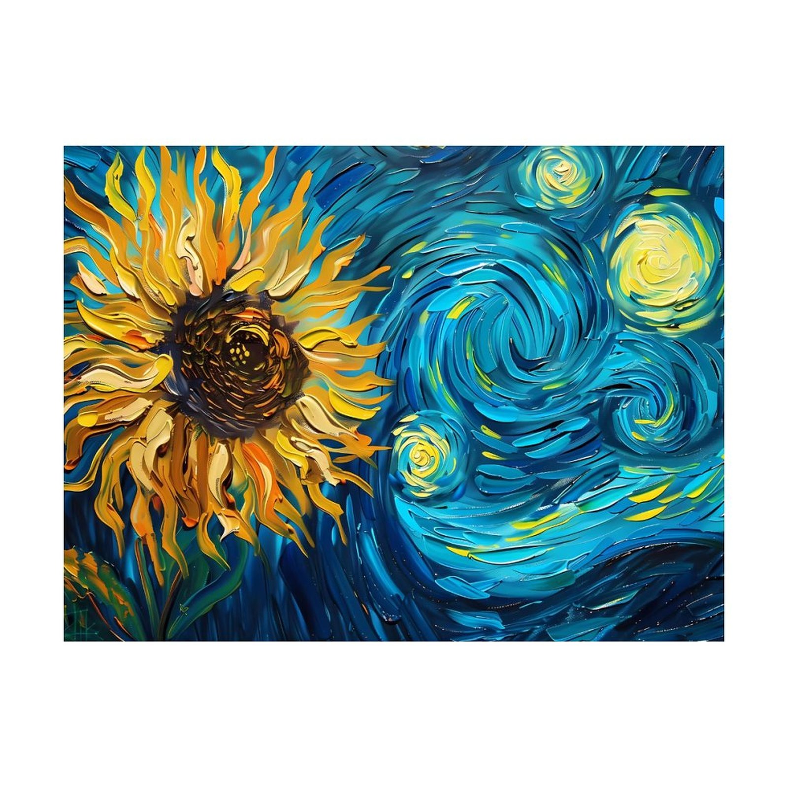 Diamond Art Kits for Adults - Starry Sunflower Dreamscape DIY Diamond ...