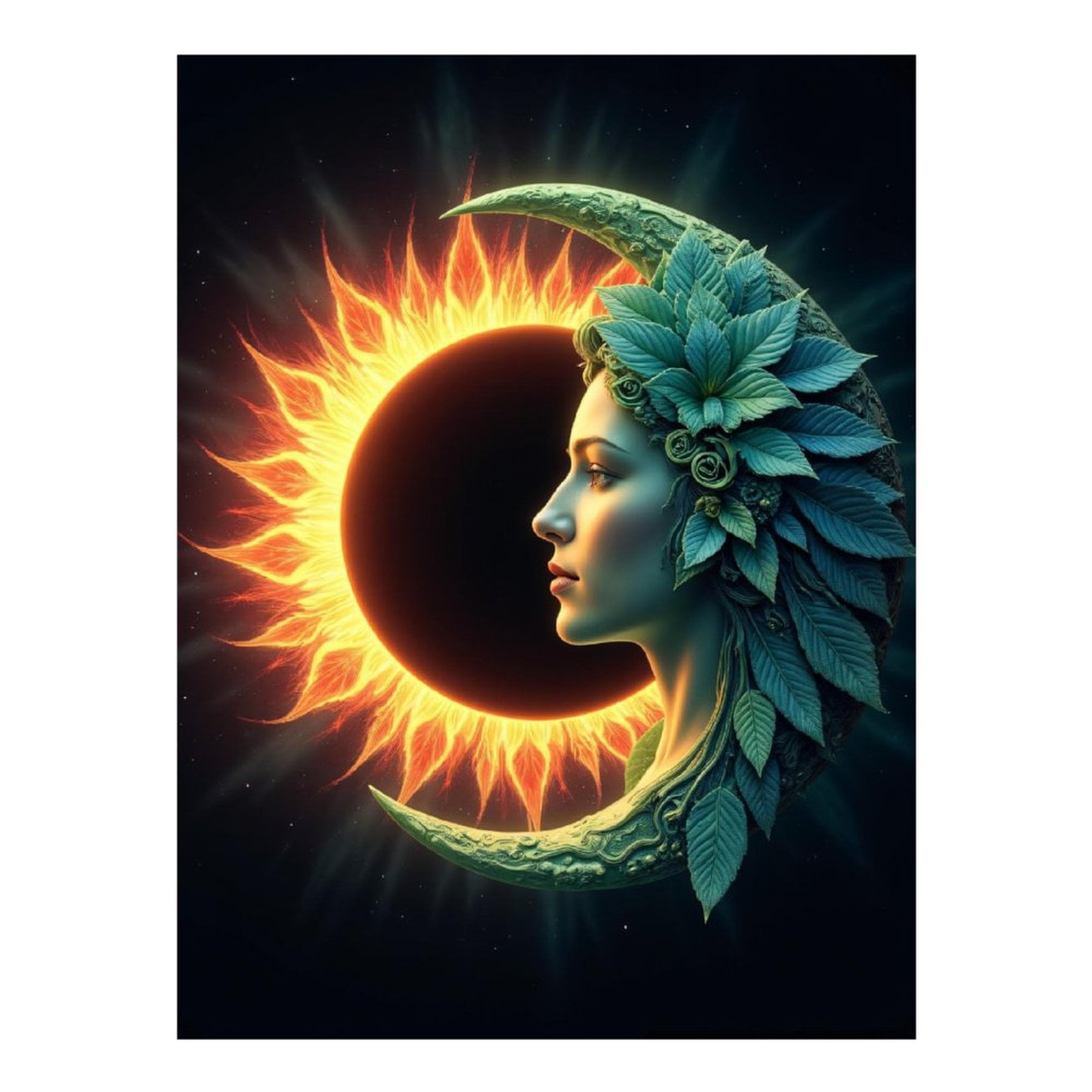 Diamond Art Kits for Adults - Sun Moon Goddess Eclipse Art 5d Diamond Painting for Adults ...