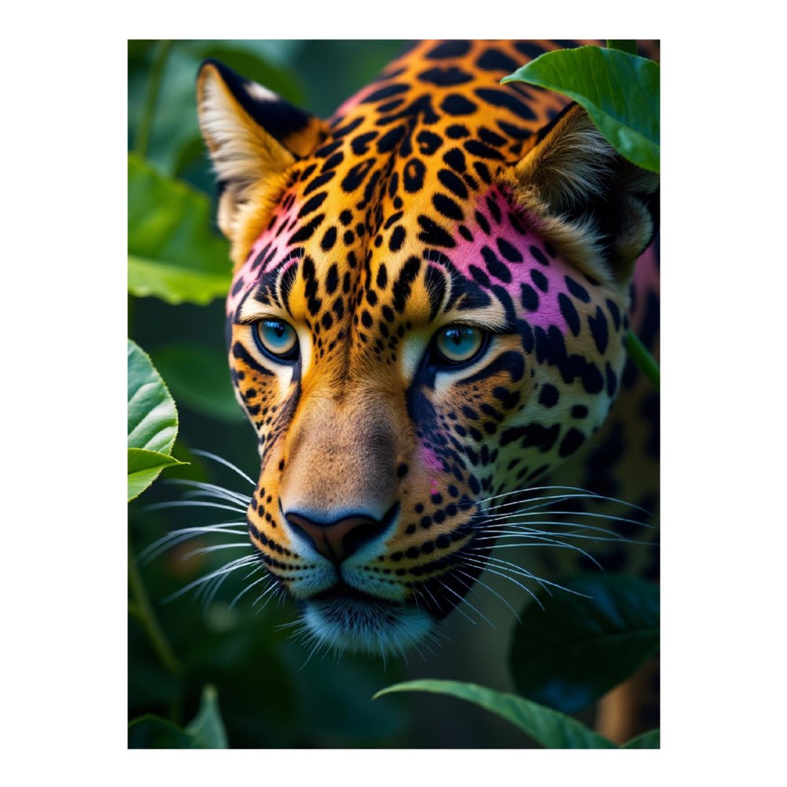 Diamond Art Kits for Adults, Tropical Leopard Vibrant Jungle 5D Diamond ...
