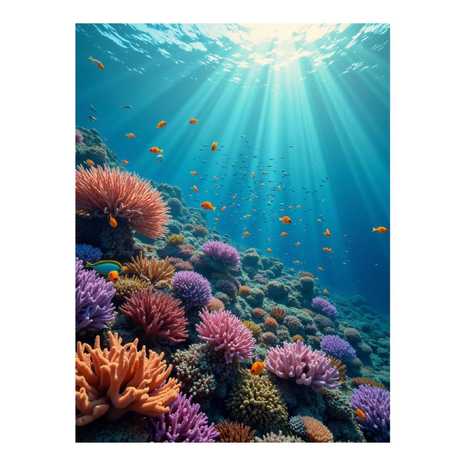 Diamond Art Kits for Adults, Underwater Coral Reef Scene 5D Diamond ...