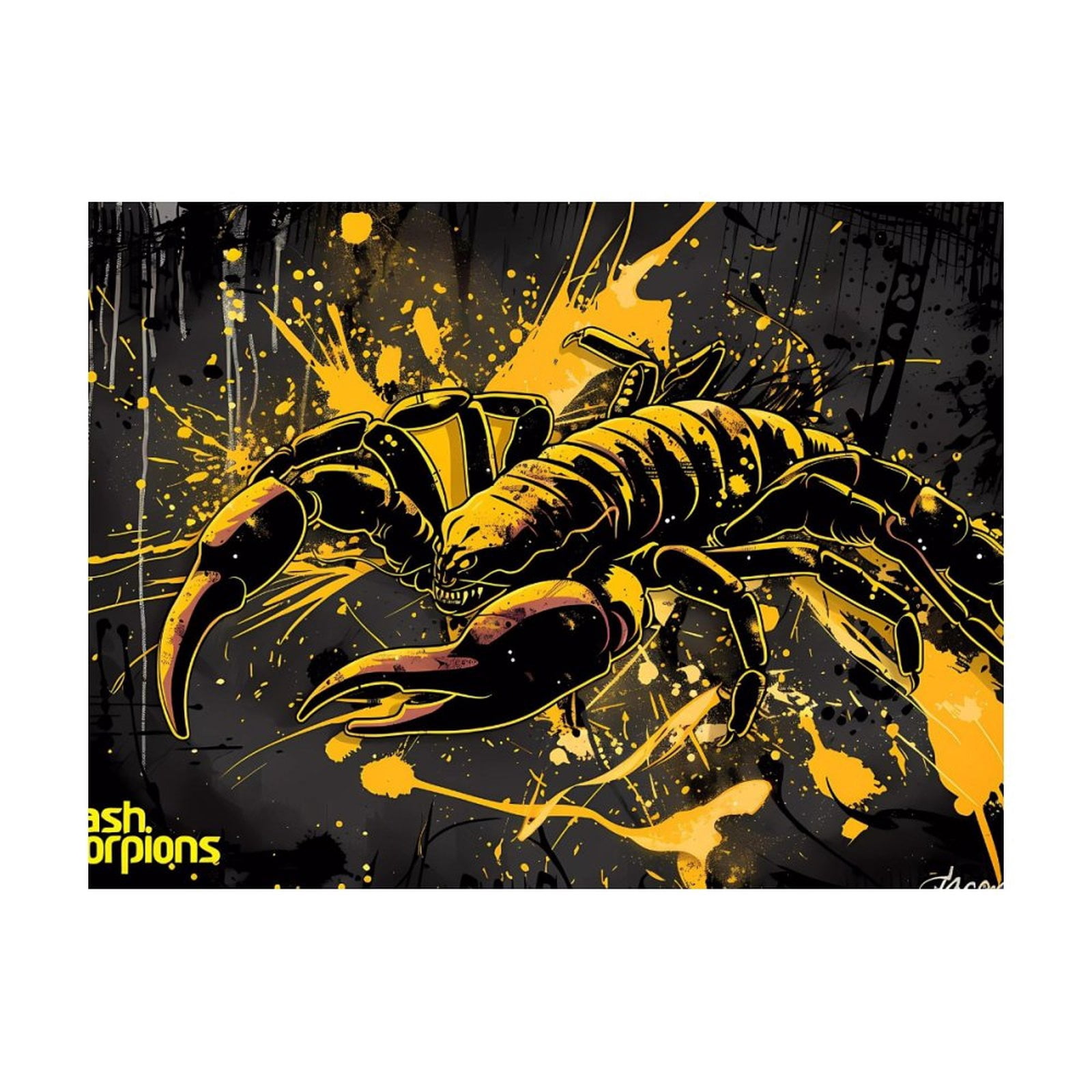 Diamond Art Kits for Adults, Urban Graffiti Scorpion Illustration ...