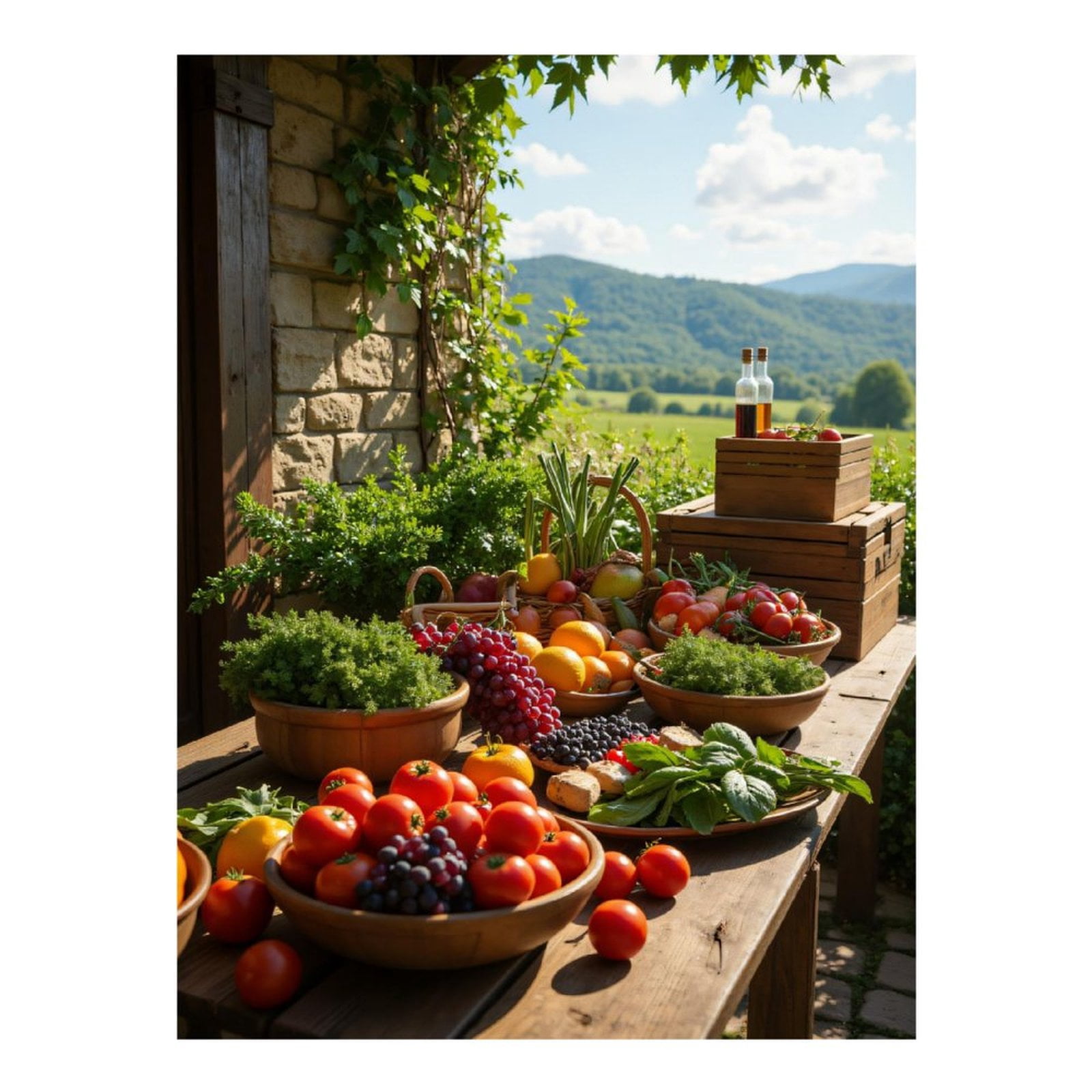 Diamond Art Kits for Adults, Vegetable Garden Bounty Table Display 5D ...