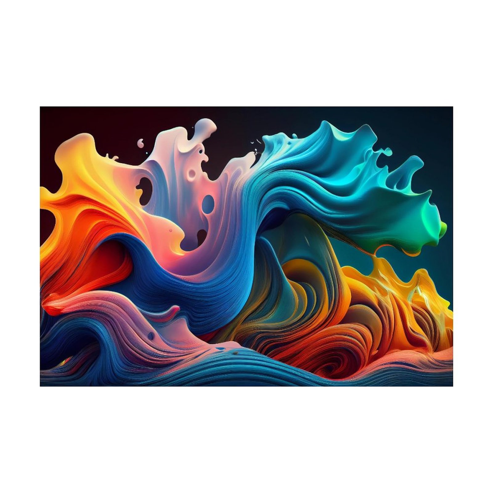 Diamond Art Kits for Adults, Vibrant Fluid Motion Art Frameless Diamond ...