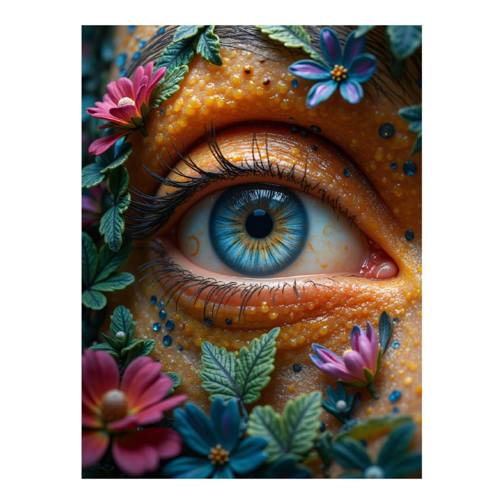 Diamond Art Kits for Adults, Vision Flora Artistry Eye Garden 5D ...