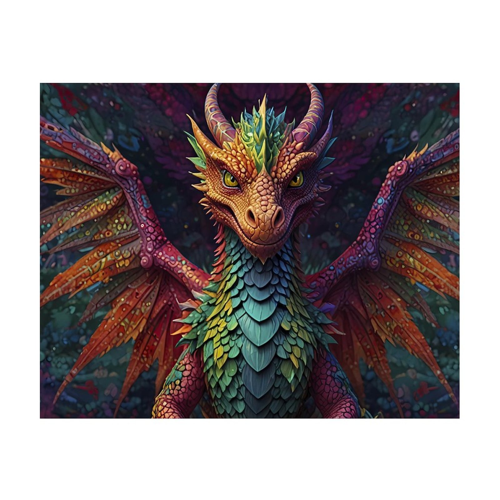 Diamond Art Kits for Adults, Whimsical Dragon Color CoolDiamond ...