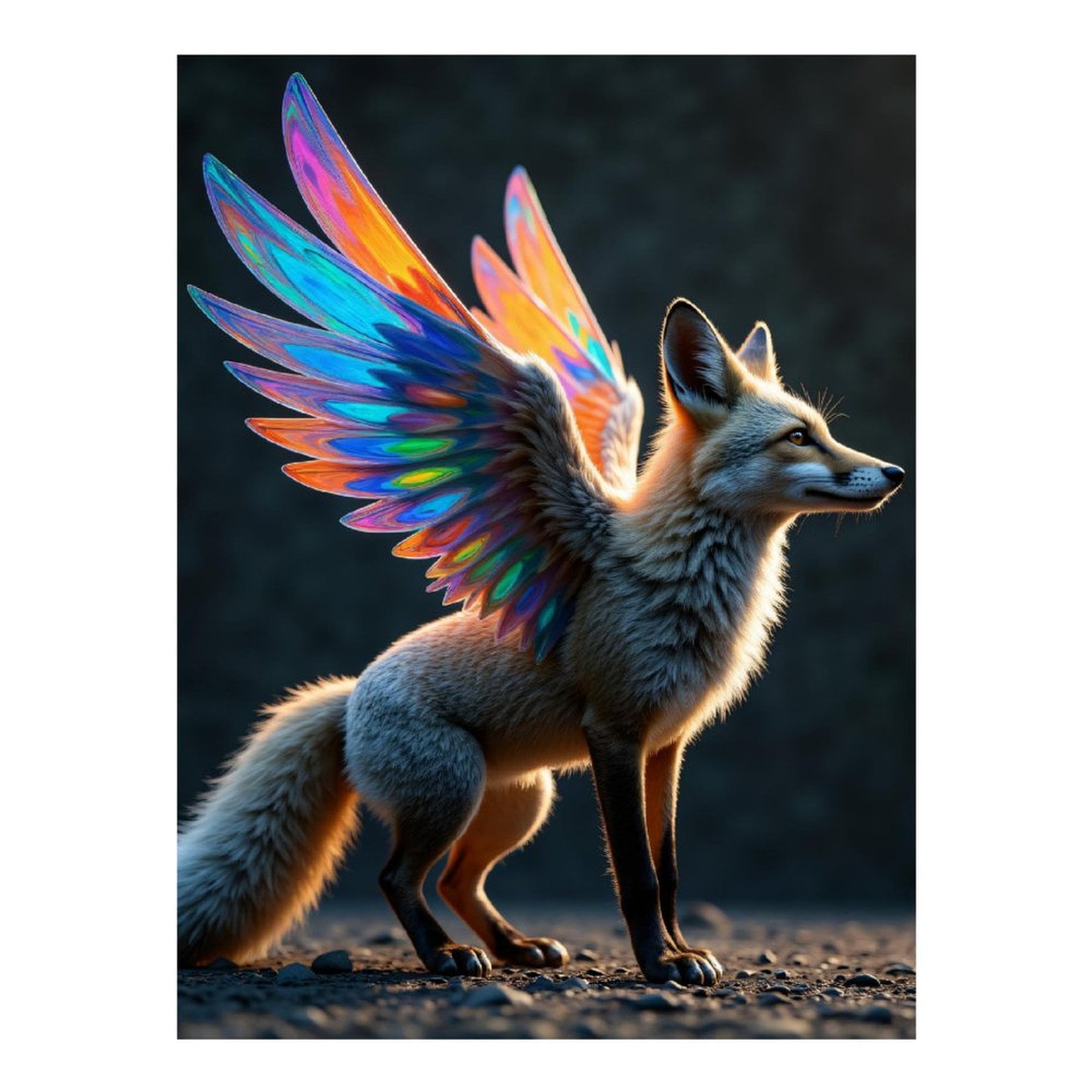 Diamond Art Kits for Adults, Winged Fox Fantasy Creature 5D Diamond ...