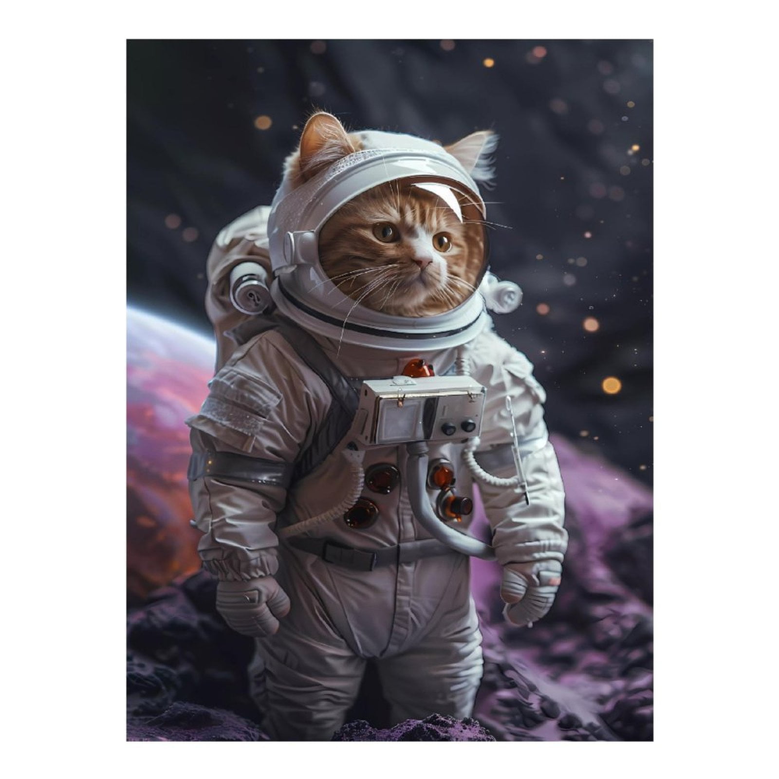 Diamond Art Kits for Adults - Cat Astronaut In Space Frameless 5D ...