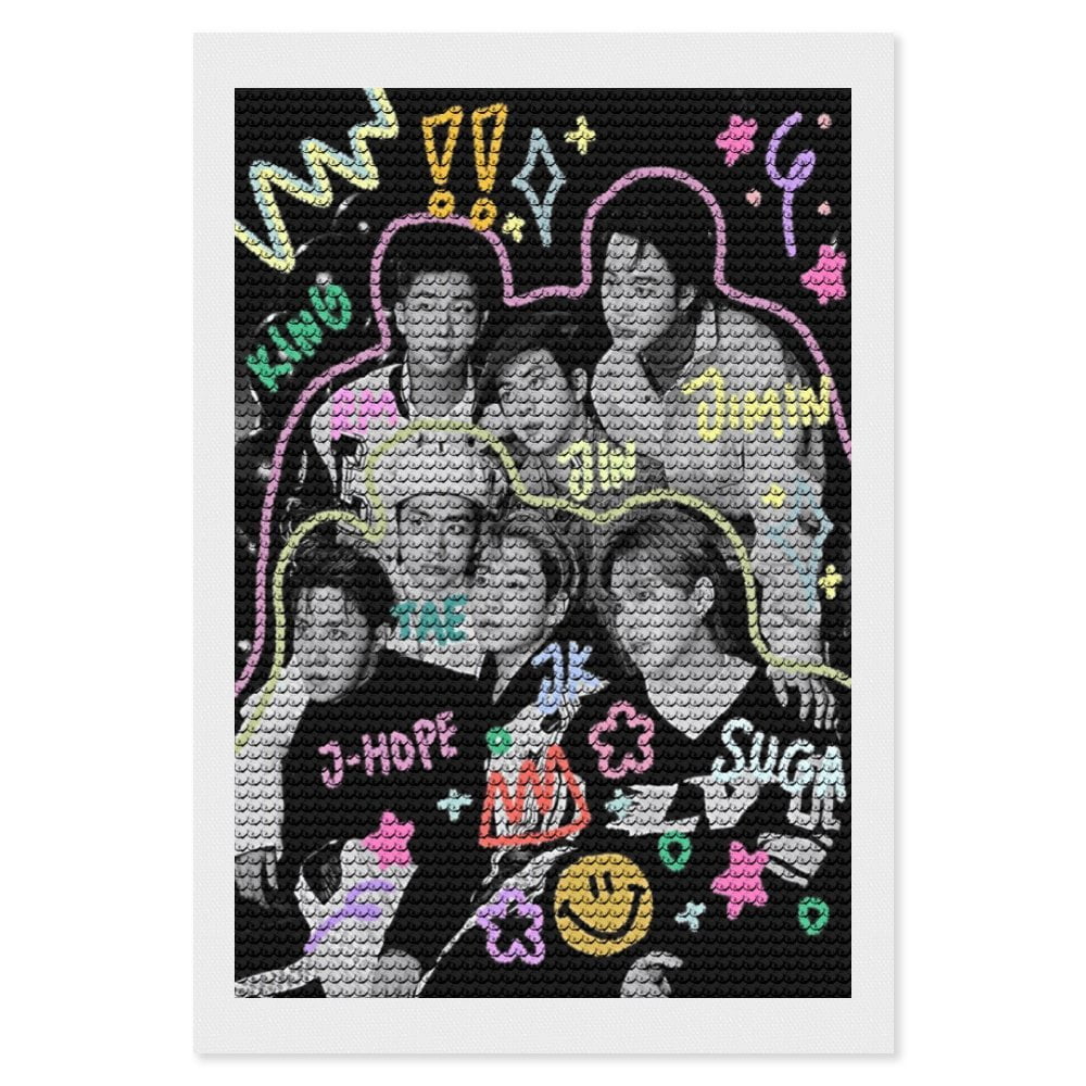 Diamond Art Kits for Adults Kpop BTS Diamond Art Gem Art Painting Full ...