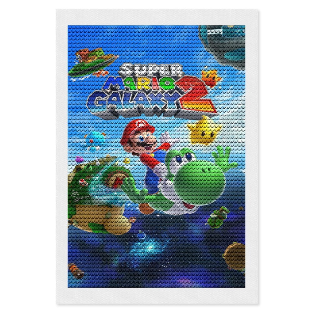 Diamond Art Kits for Adults Mario Diamond Art Gem Art Painting Full ...