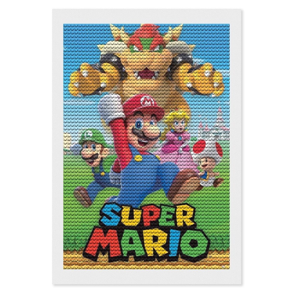 Diamond Art Kits for Adults Mario Diamond Art Gem Art Painting Full ...