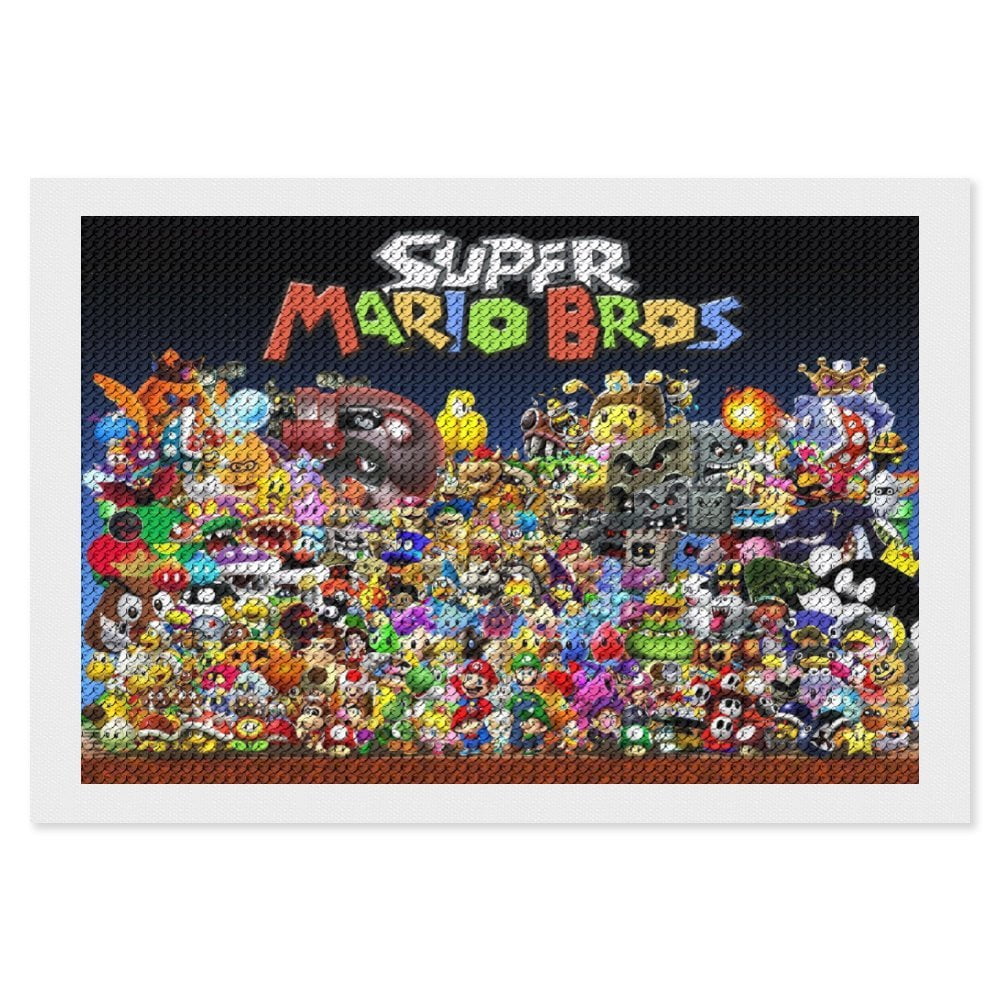 Diamond Art Kits for Adults Mario Diamond Art Gem Art Painting Full ...