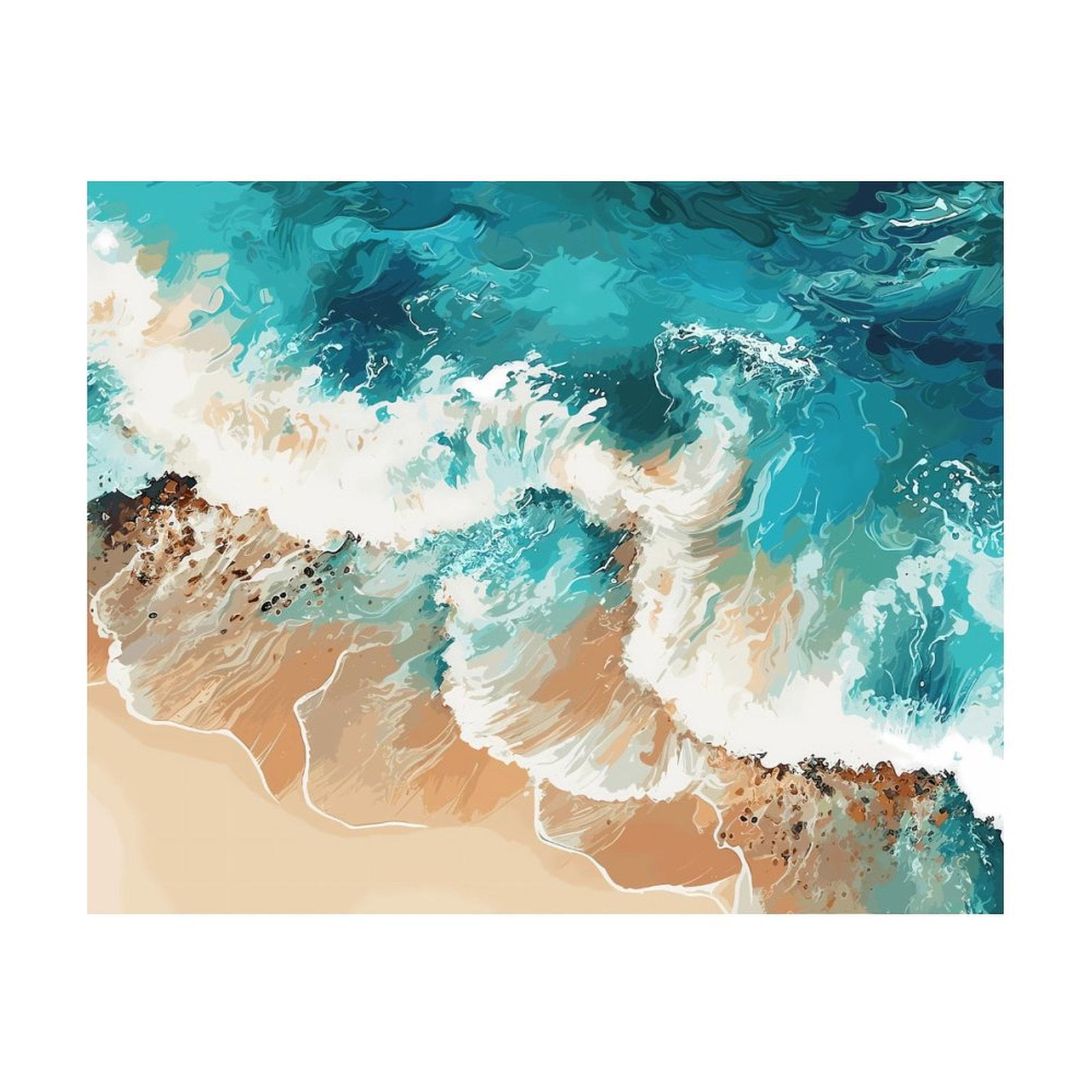 Diamond Art Kits for Adults - Ocean Wave Crash DIY Diamond Painting Art ...