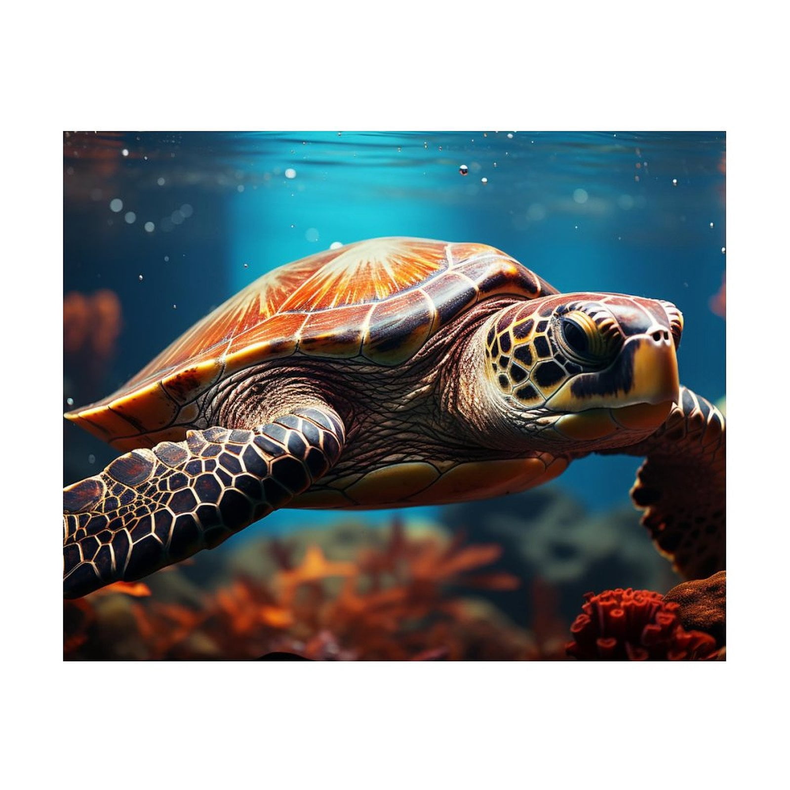 Diamond Art Kits for Adults - Realistic Turtle DIY Diamond Painting Art ...