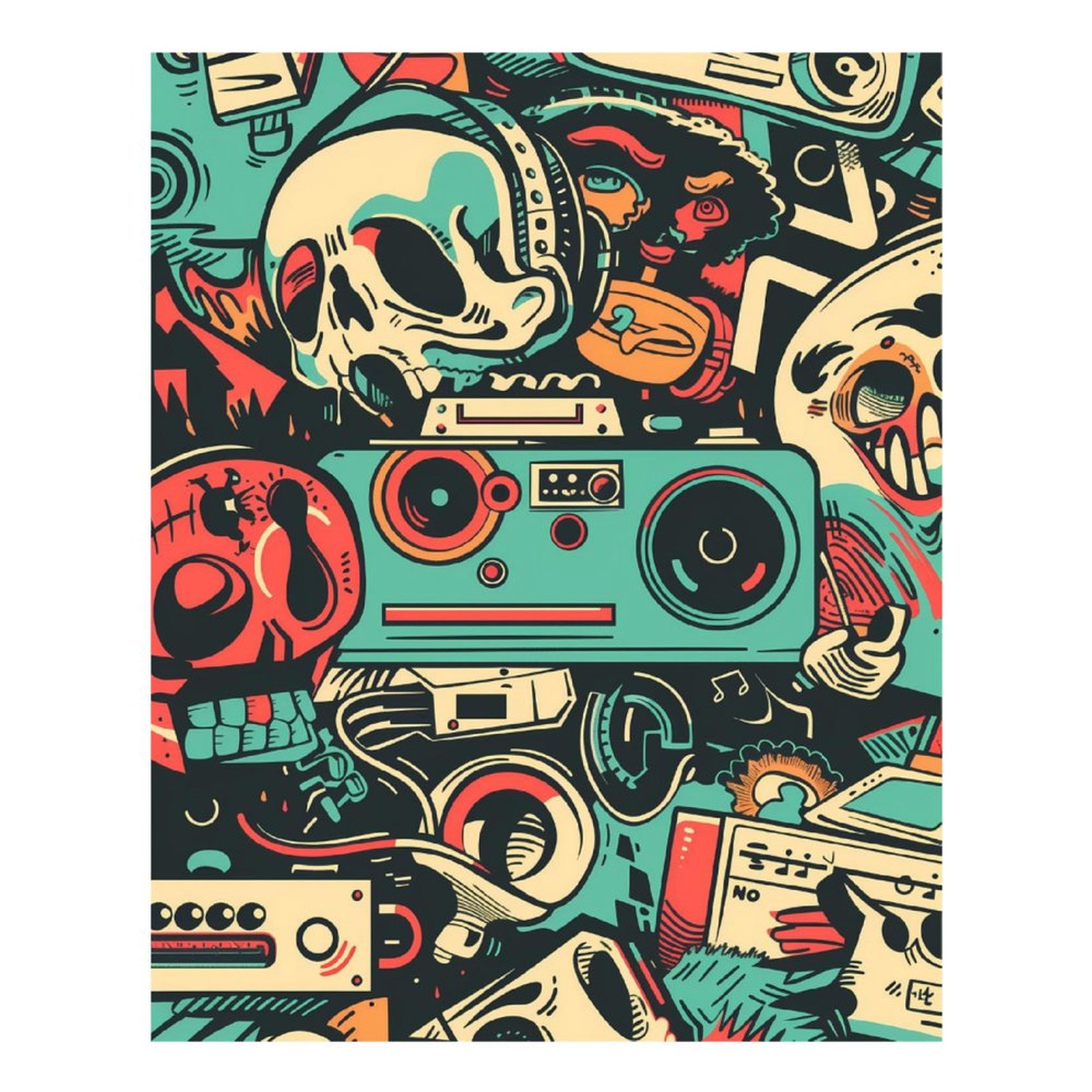 Diamond Art Kits for Adults - Retro Pop Art Collage DIY Frameless ...