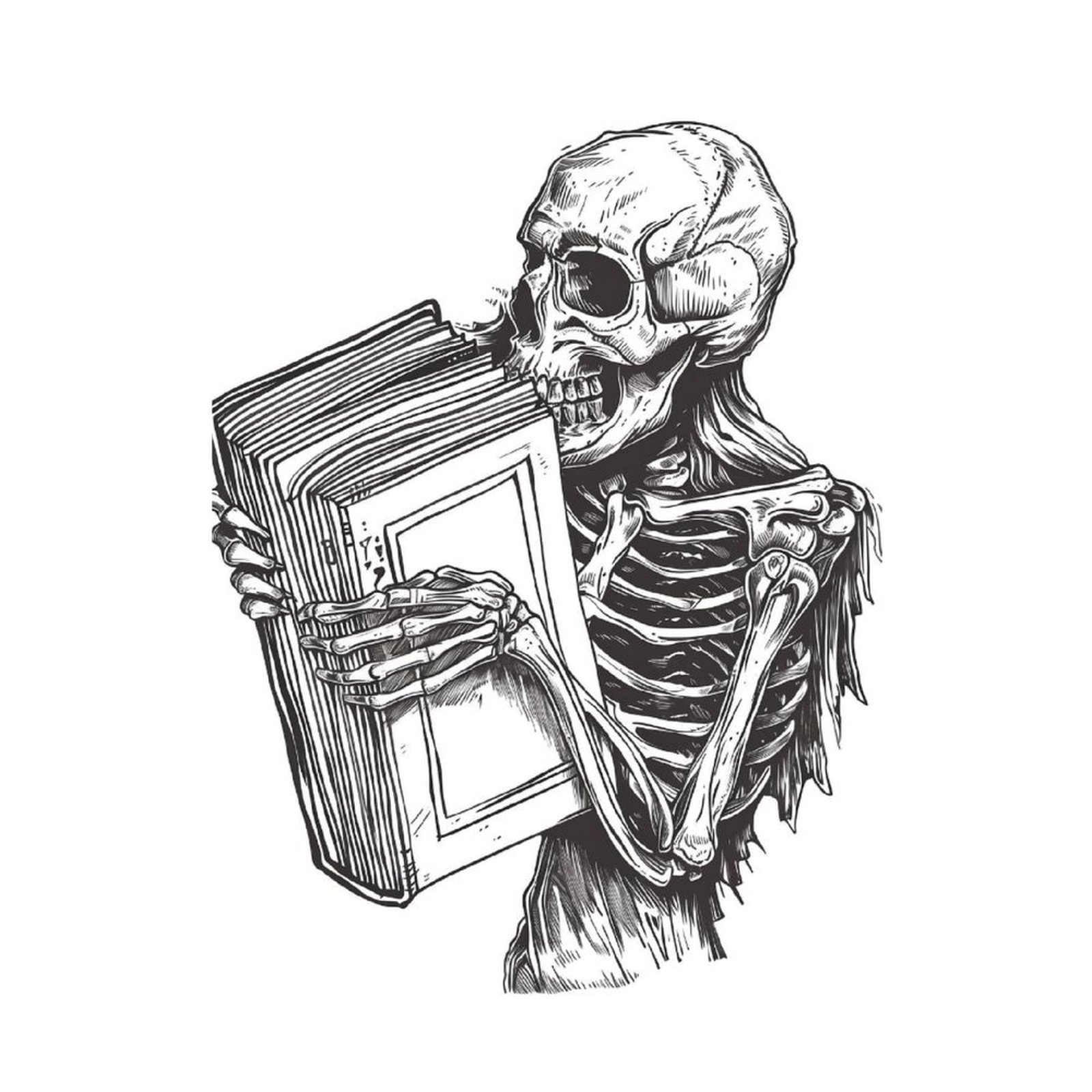 Diamond Art Kits for Adults - Skeleton Book Lover DIY Frameless Diamond ...