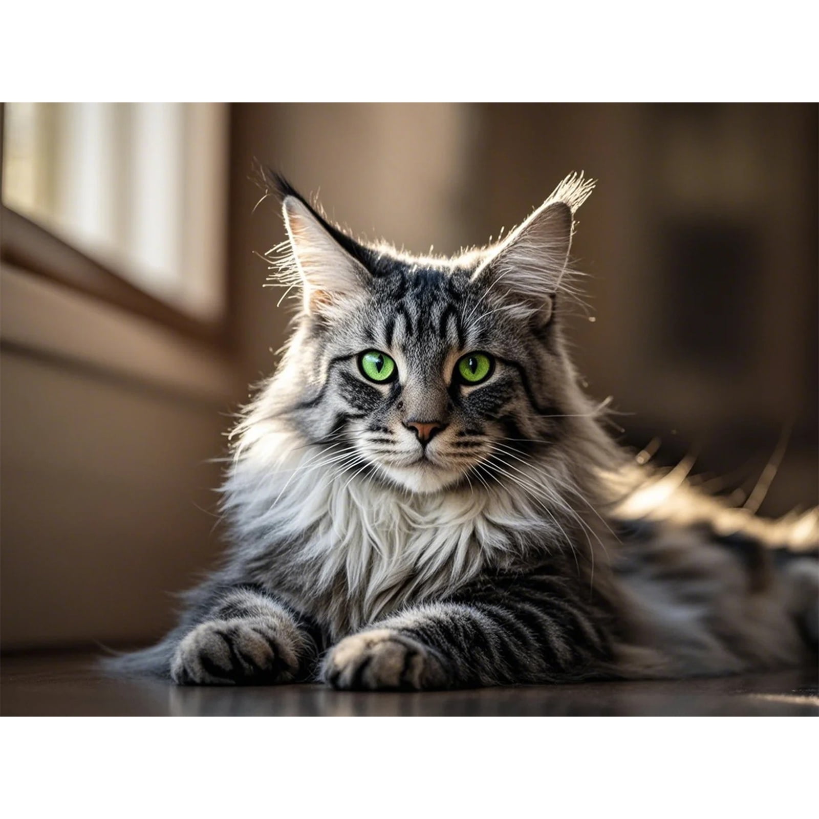 Diamond Art Maine Coon Cat Kitten 5D Diamond Painting DIY Kits Full ...