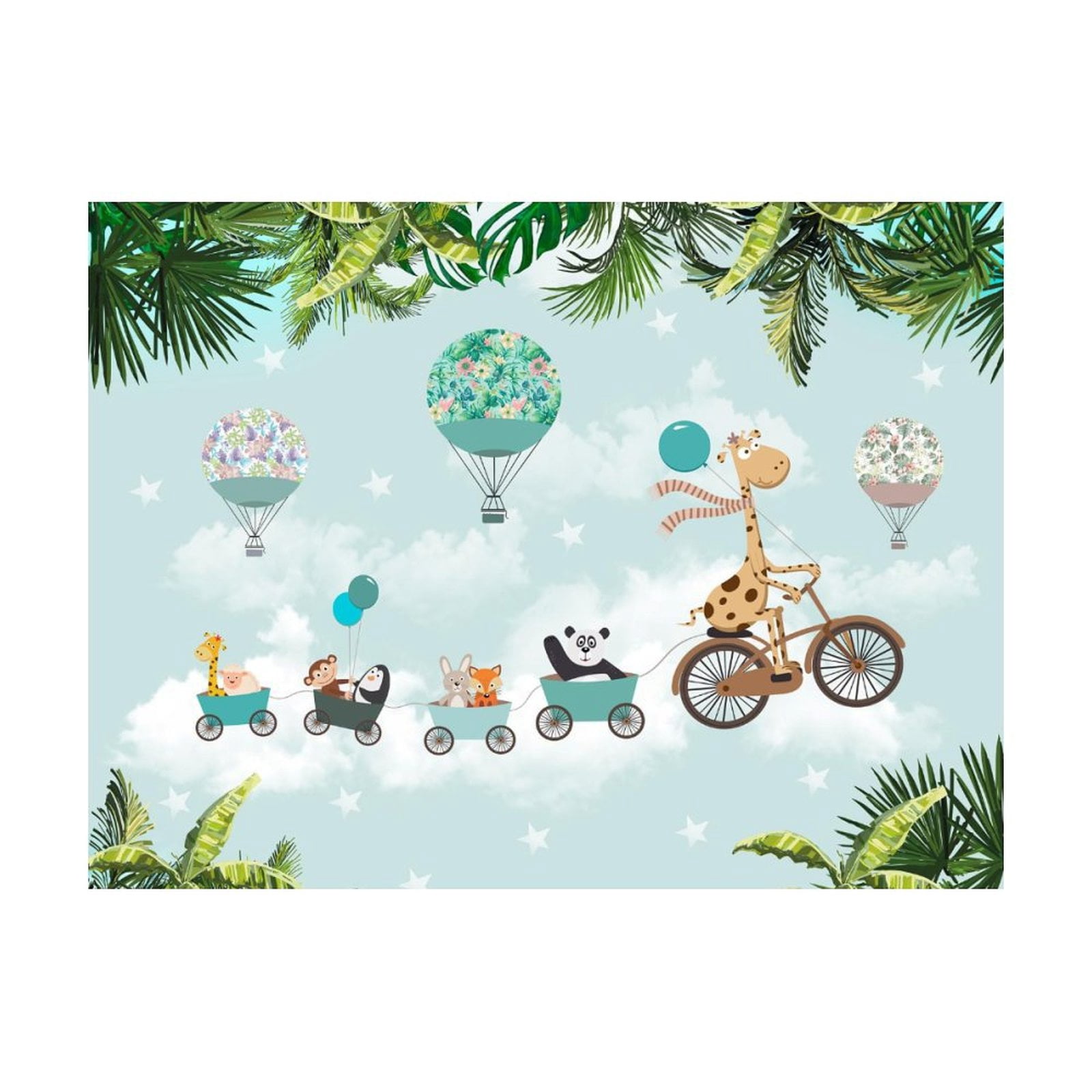 Diamond Art Painting Animals Riding Across The Sky Funny Diamond ...