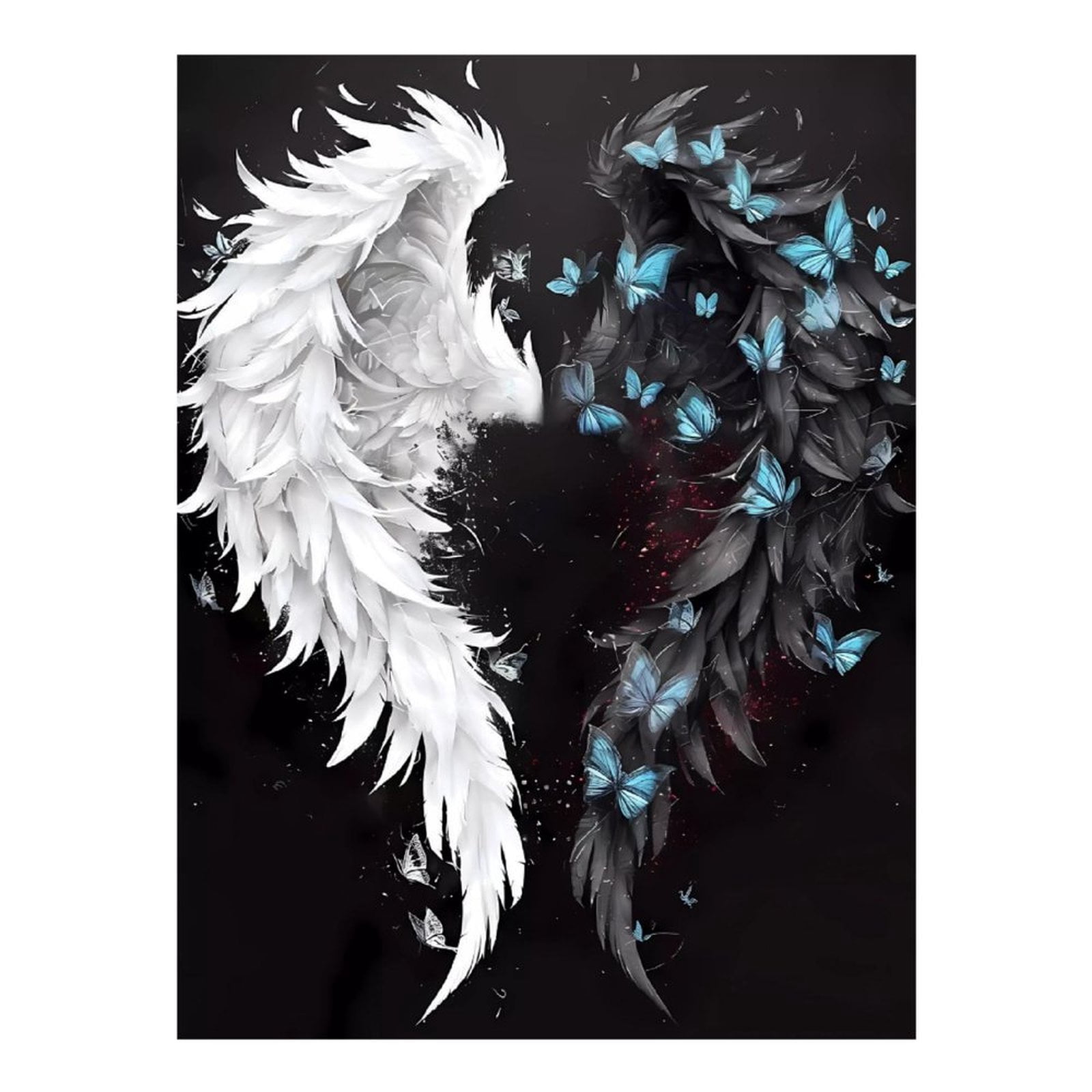 Diamond Art Painting, Butterfly Angel Wings Art Interesting Full Drill ...