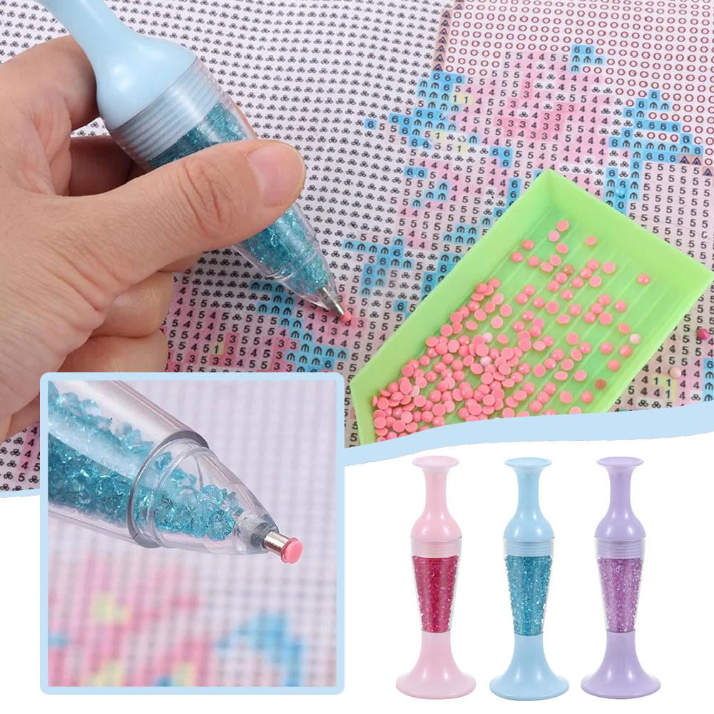 Diamond Art Painting Flower Pot Shape Point Drill Pen Diamond Art ...