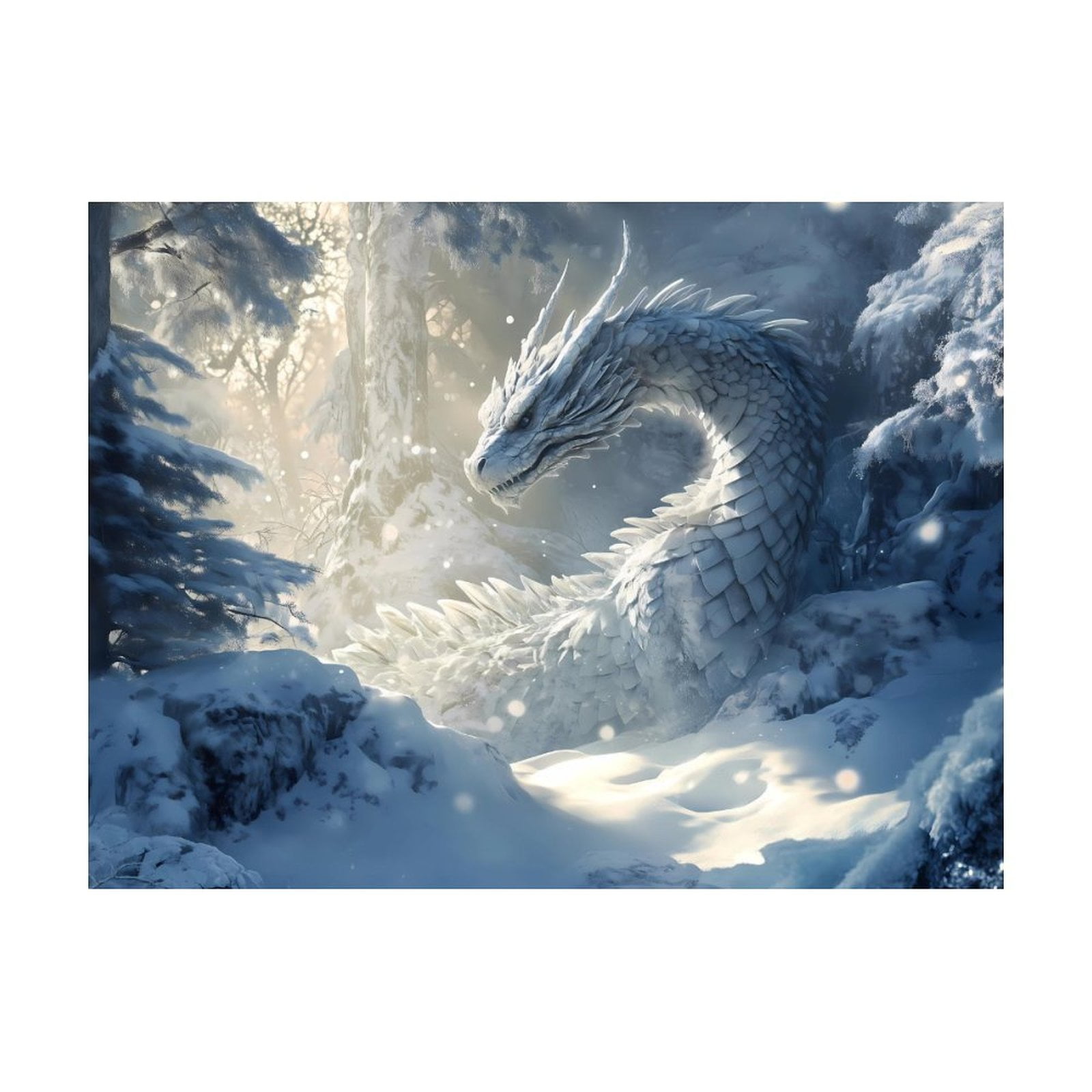 Diamond Art Painting Forest Snow White Dragon A Funny Diamond Painting ...