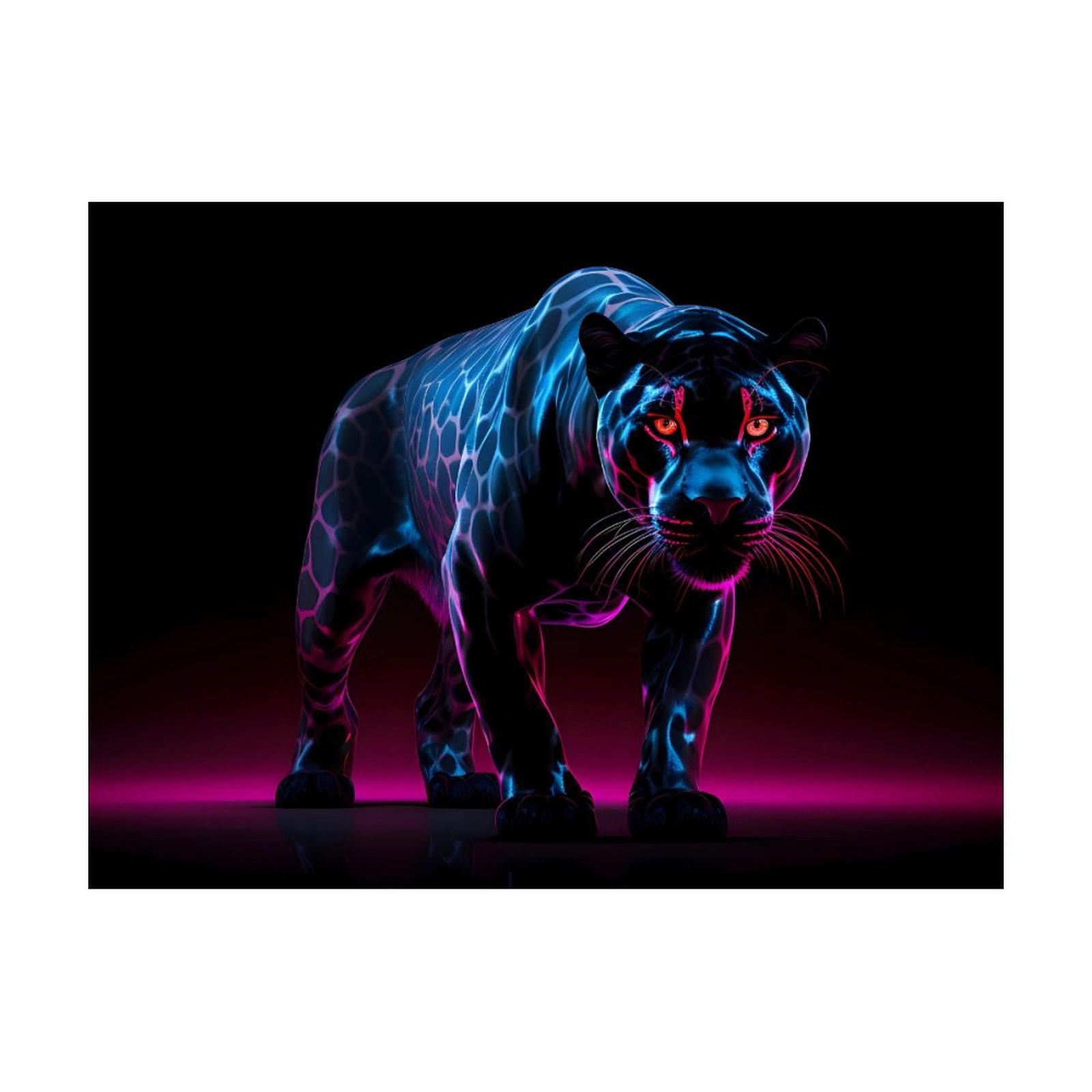 Diamond Art Painting Futuristic Purple Panther Funny Diamond Painting ...