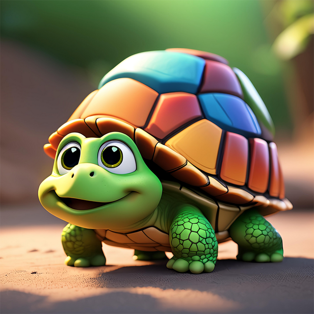 Diamond Art Painting Kit Adult DIY Full Diamond Cartoon Turtle Diamond ...