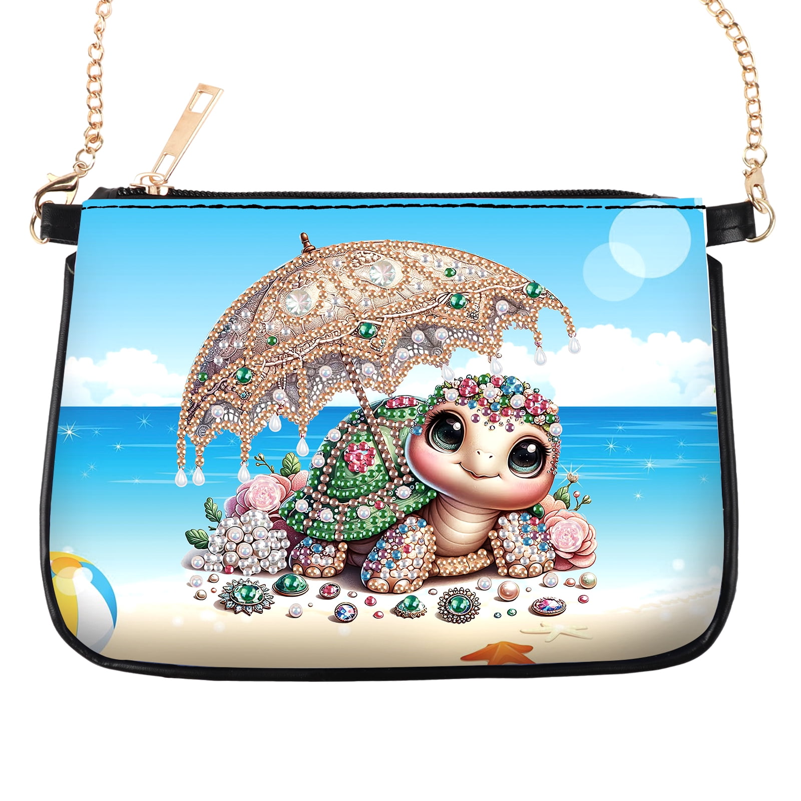 Diamond Art Painting Kit Bag Bag Beach Sunbathing Turtle - Walmart.com