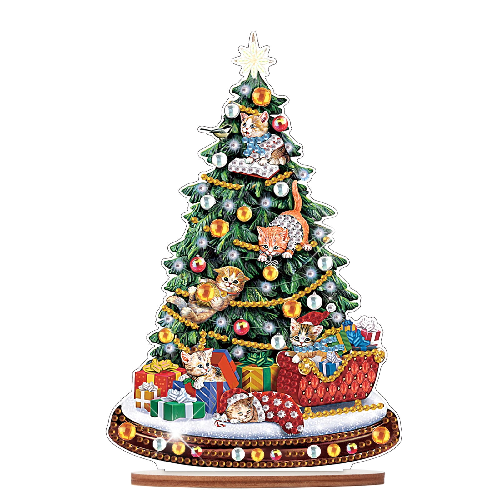 Diamond Art Painting Kit, Christmas Tree DIY Desktop Decoration Diamond ...
