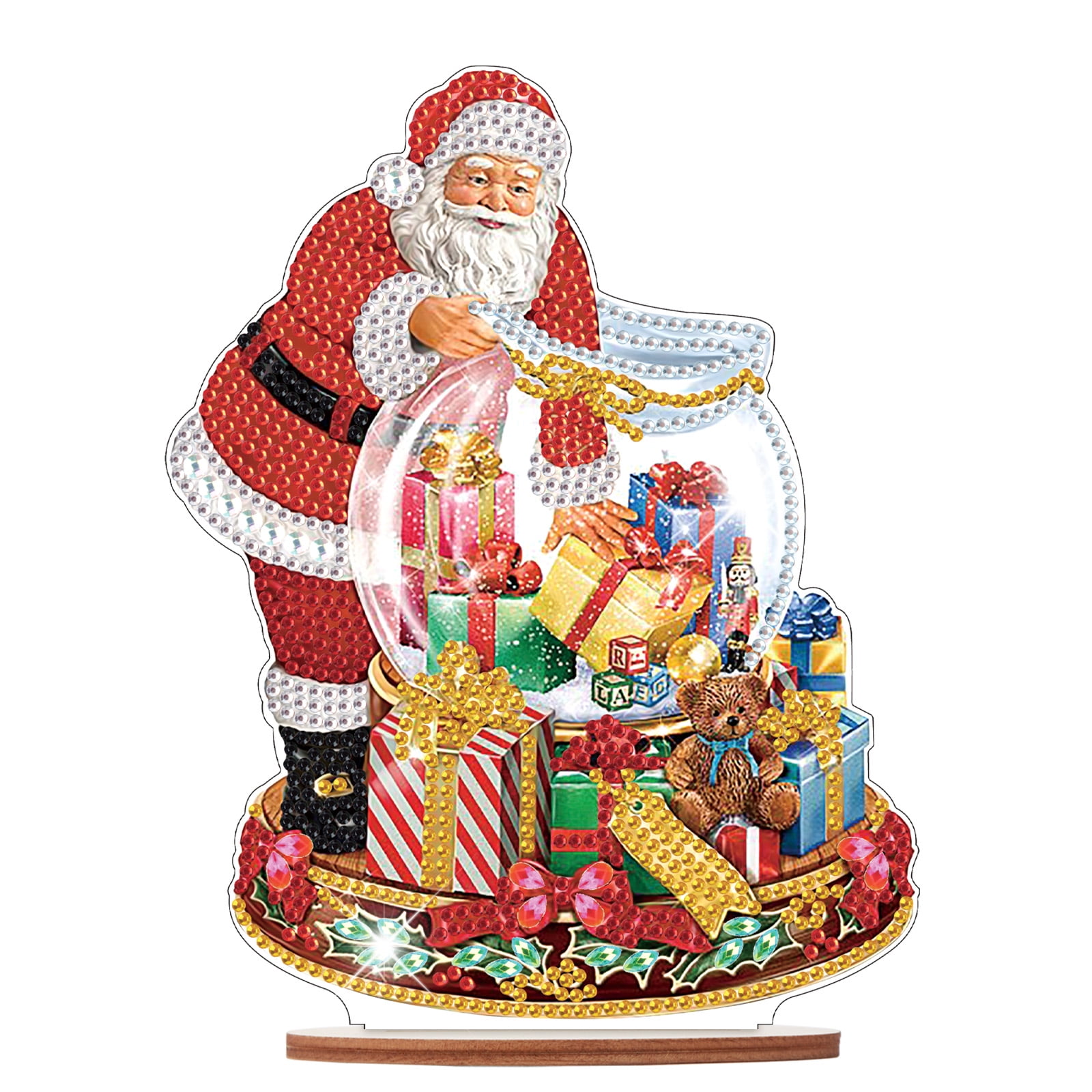 Diamond Art Painting Kit, Santa Claus DIY Desktop Decoration Diamond ...