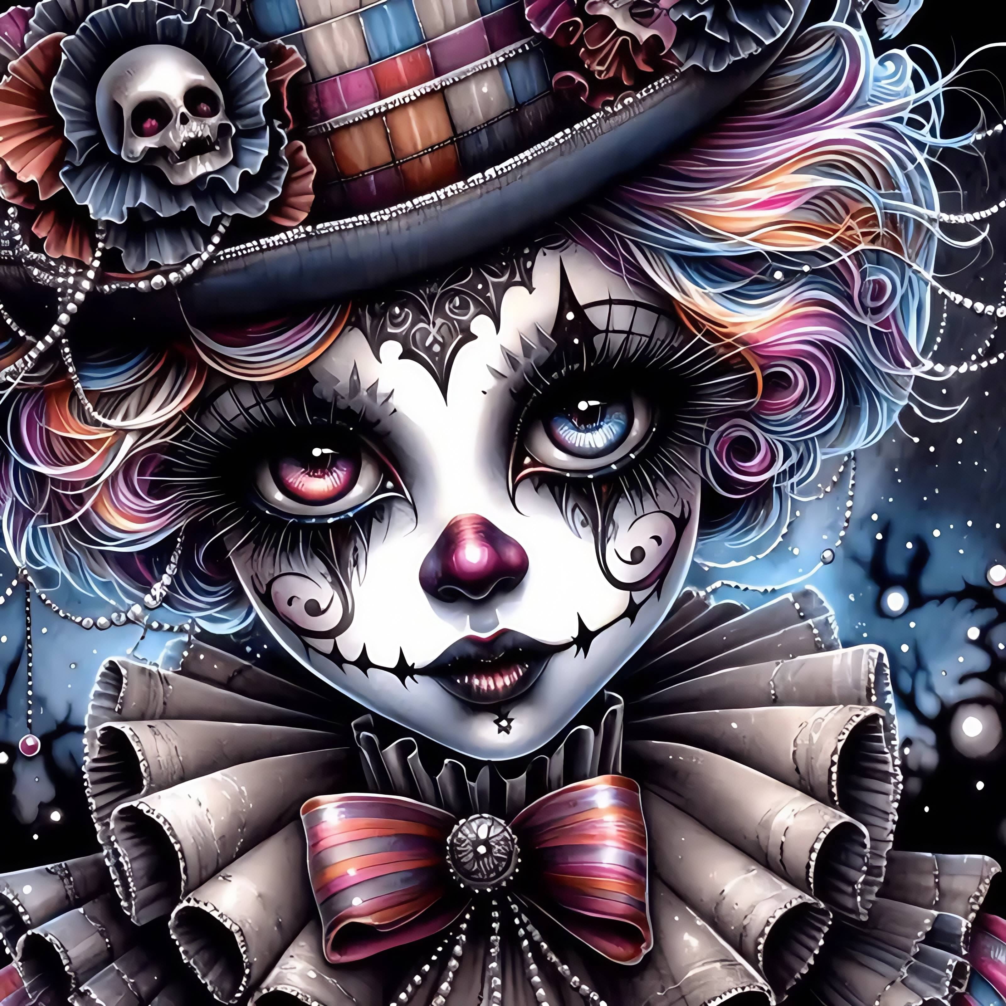 Diamond Art Painting Kits for Adults,Halloween Clown 5D Diamond ...