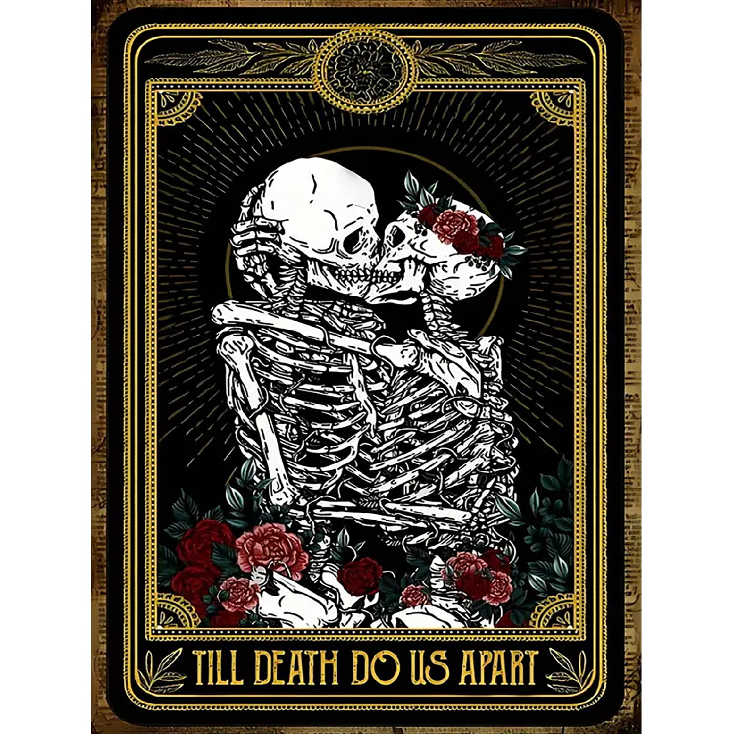 Diamond Art Painting Kits for Adults,Skeleton Couple Kissing 5D Diamond ...