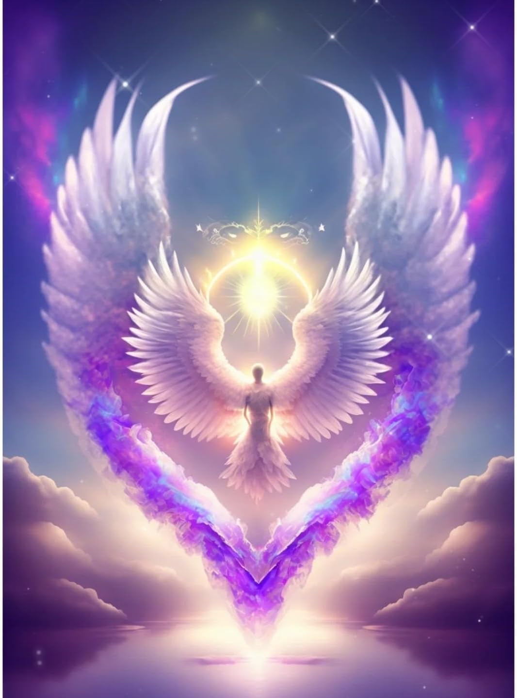 Diamond Art Painting Kits for Adults Sun and Angel Wing Round Full ...