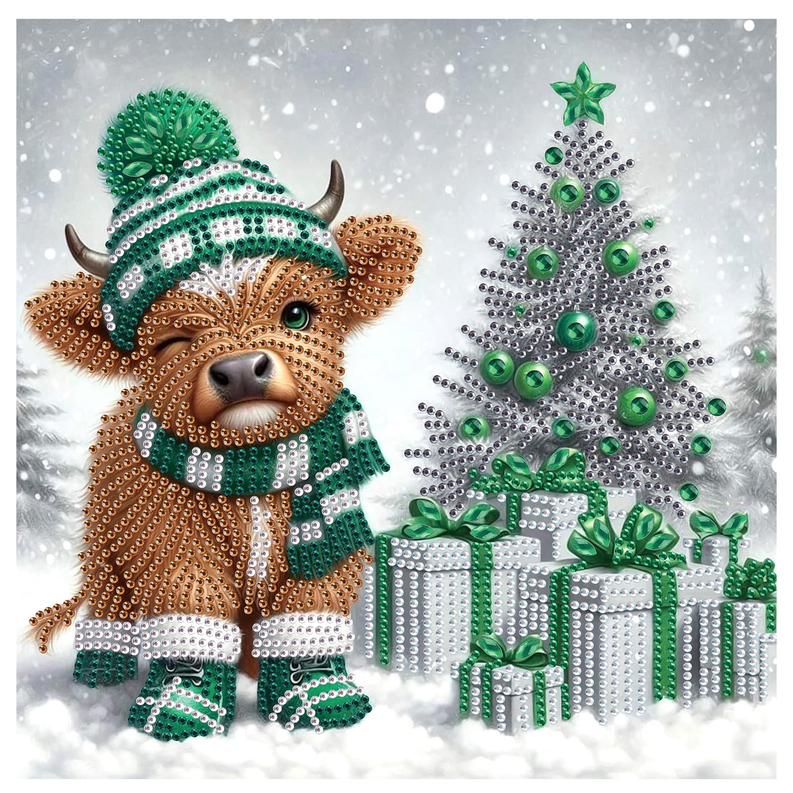 Diamond Art Painting Set, Goat Keeping Christmas Gifts DIY 5D Diamond ...