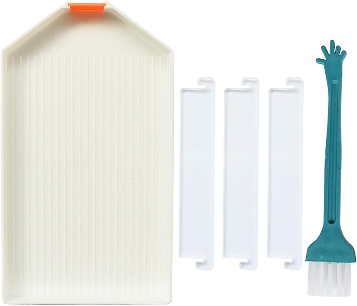 Diamond Art Painting Tray with 3 Dividers and A Brush,Plastic Bead ...