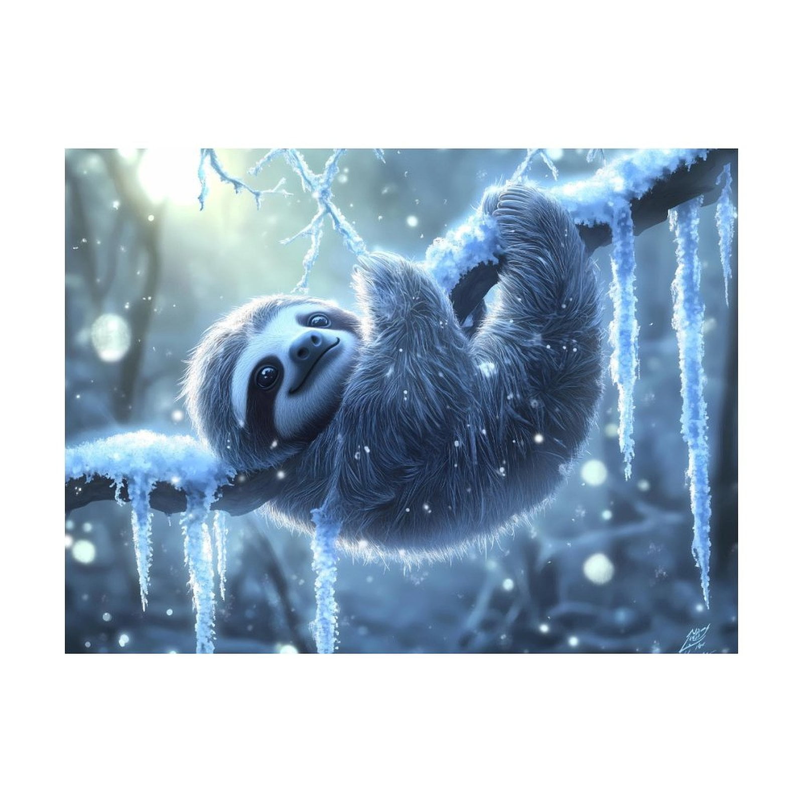 Diamond Art Painting Winter Cute Sloth Funny Diamond Painting Kits for ...